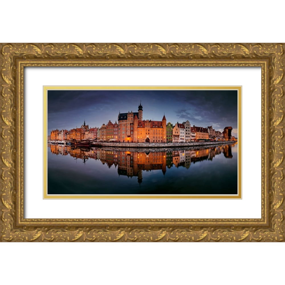 Malkiewicz, Lukasz 24x15 Gold Ornate Wood Framed with Double Matting ...