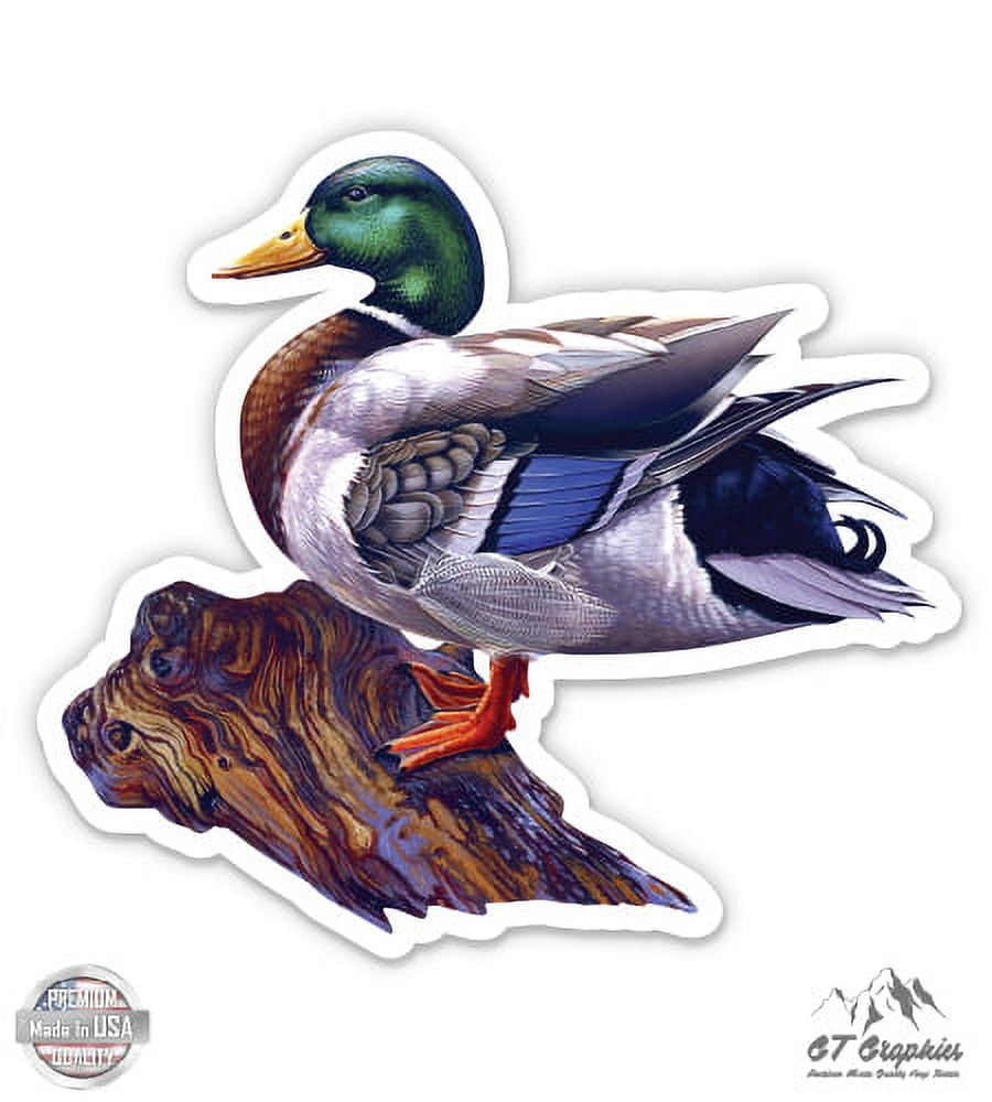Mallard Duck - 12" Vinyl Sticker Waterproof Decal - Walmart.com