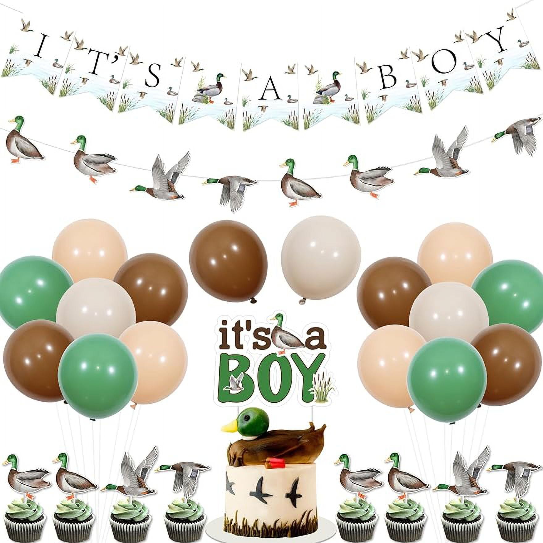 Mallard Duck Baby Shower Decorations for Boy, It’s A Boy Duck Theme ...