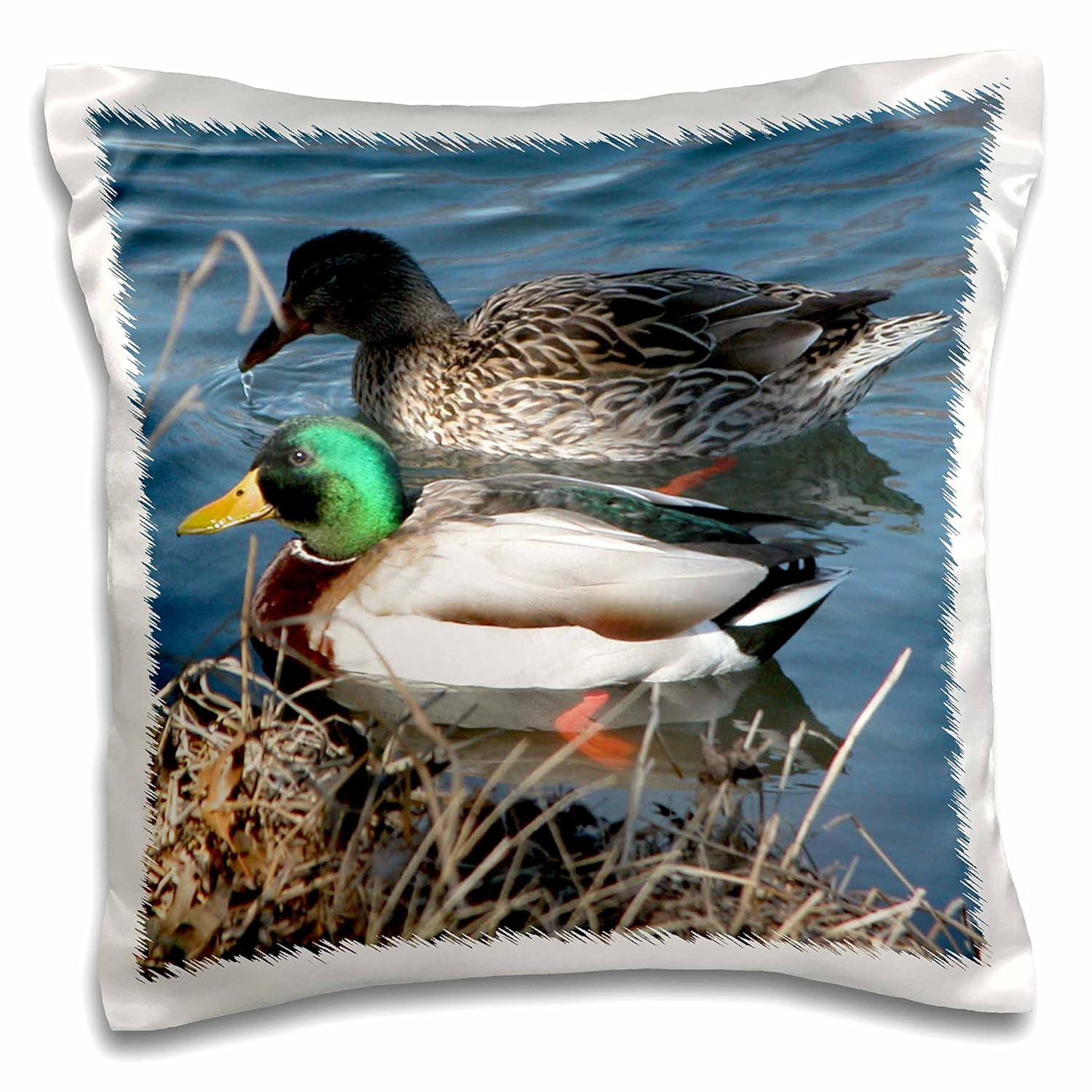 3dRose, Mallard Duck Couple, 16x16 inch Pillow Case - Walmart.com