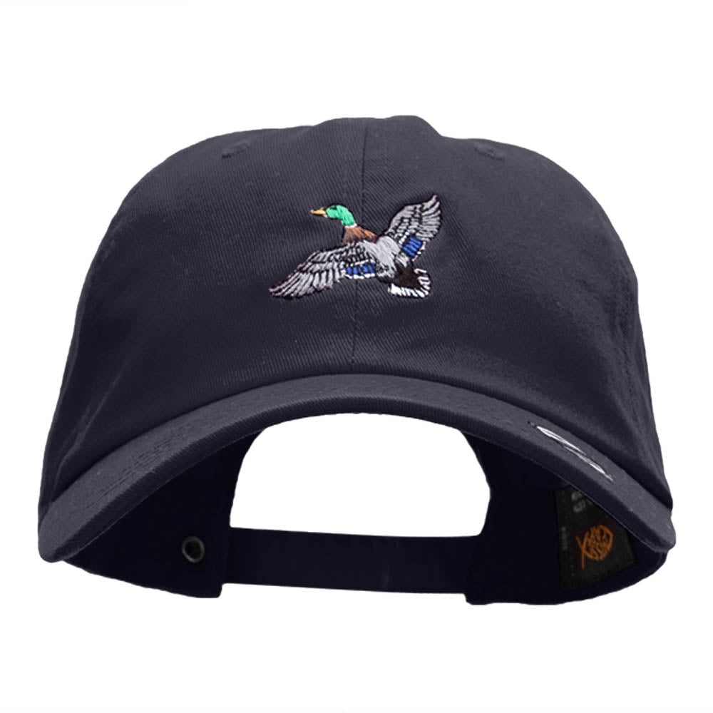 Mallard Duck Embroidered Washed Cap - Navy OSFM - Walmart.com
