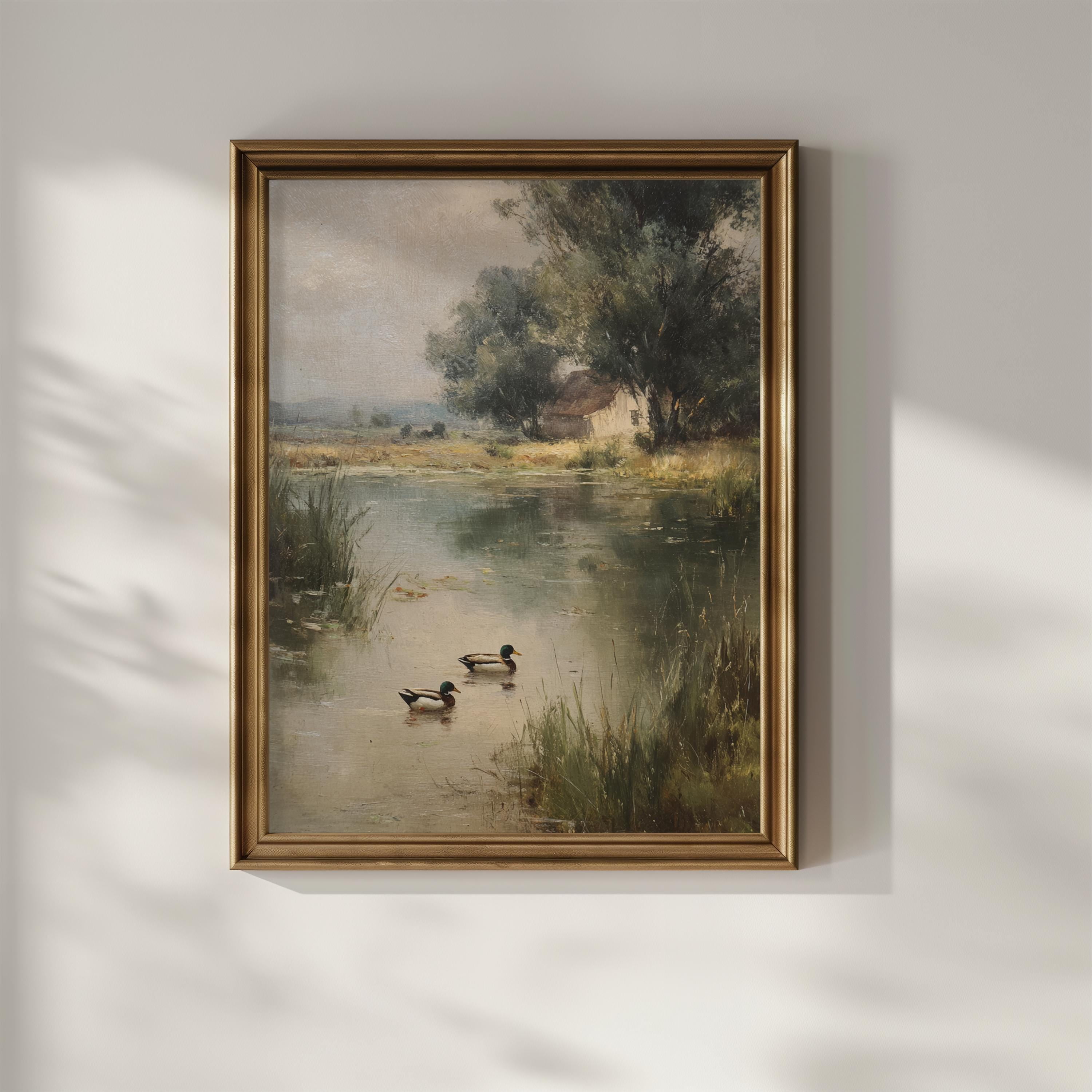 Mallard Duck Poster Unframed Print Duck Hunting Wall Art Vintage Oil ...