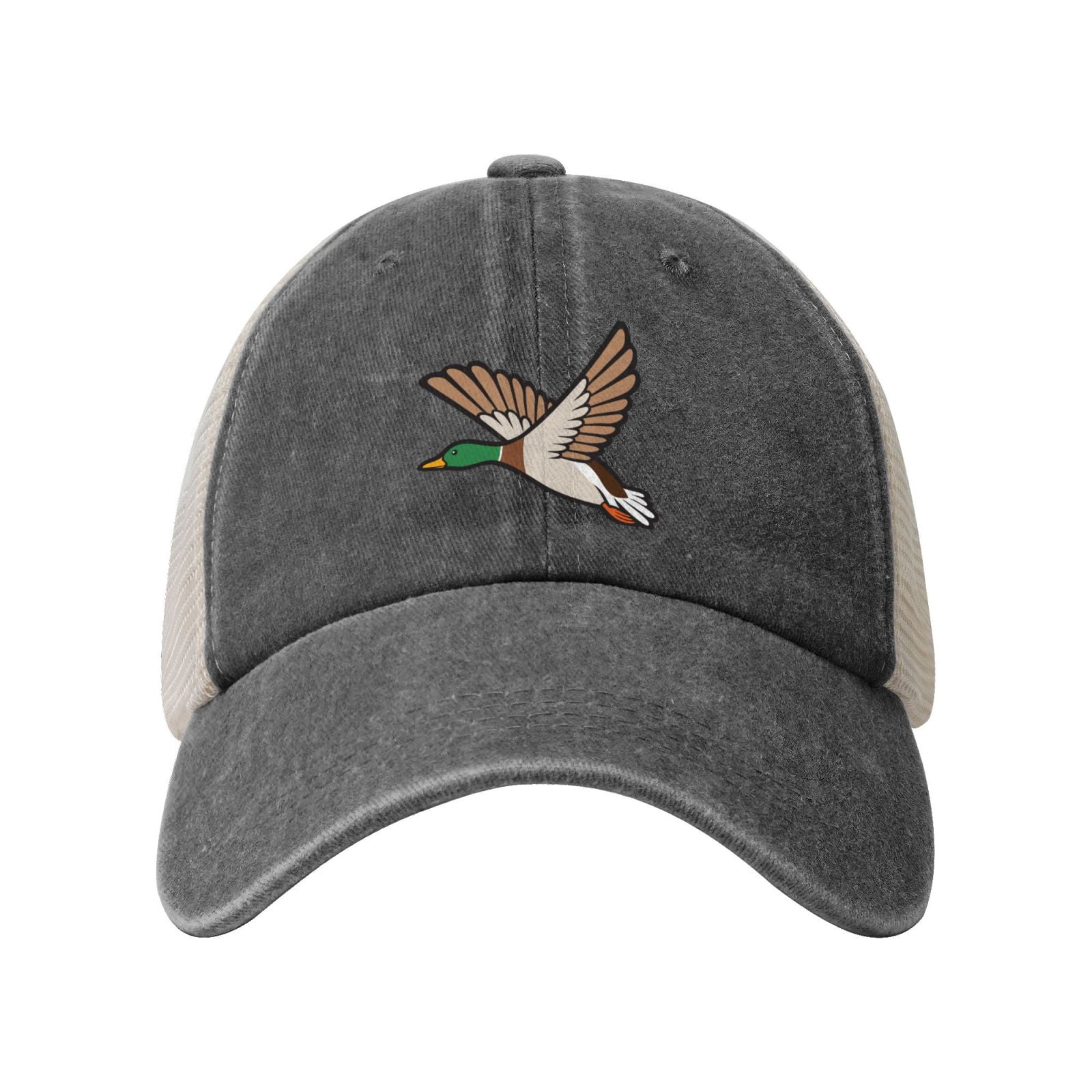 Mallard Duck Unisex Cowboy Mesh Baseball Cap Adjustable Vintage Trucker ...