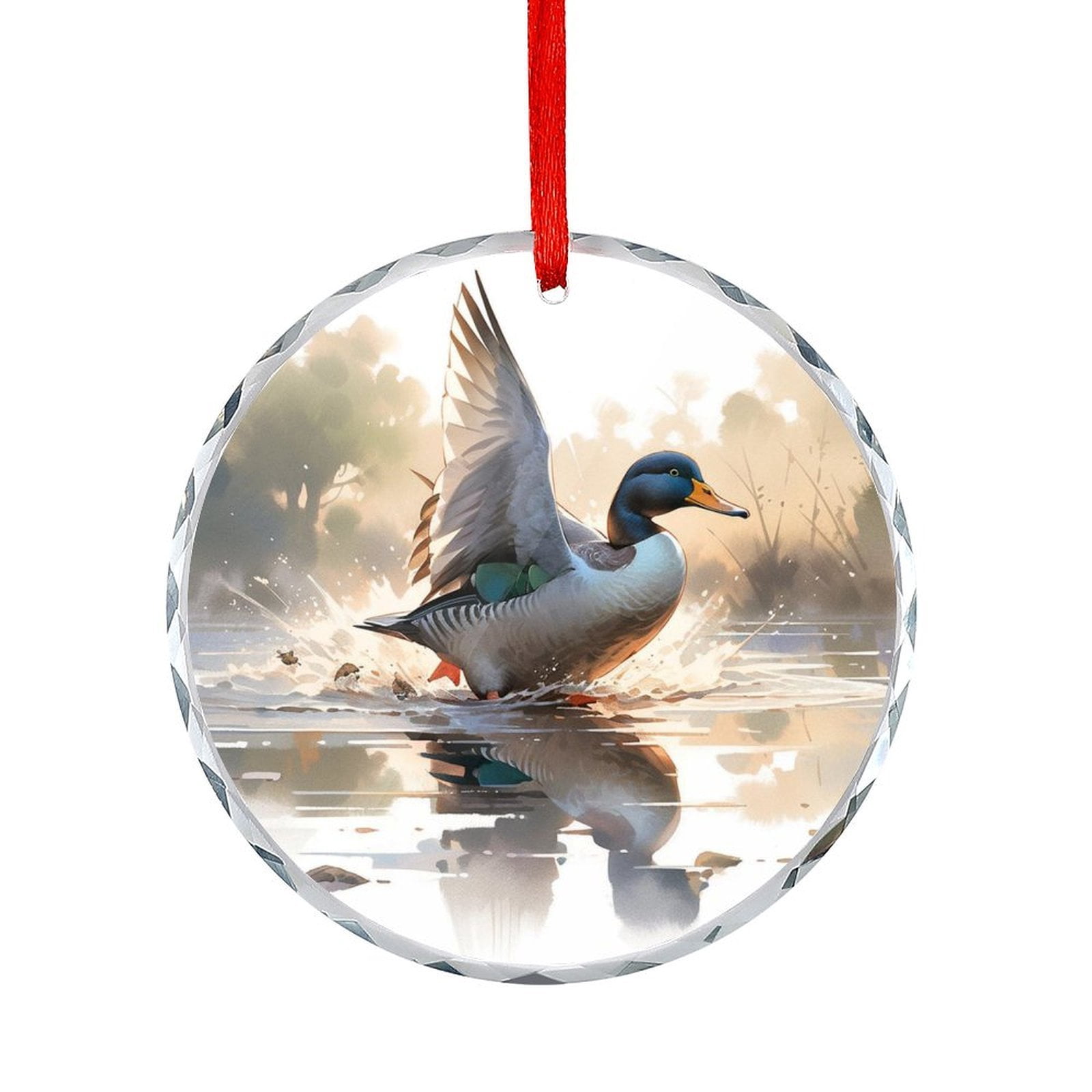 Mallard Fly Water Christmas Ornament for Xmas Tree Mallard Water Hauser ...