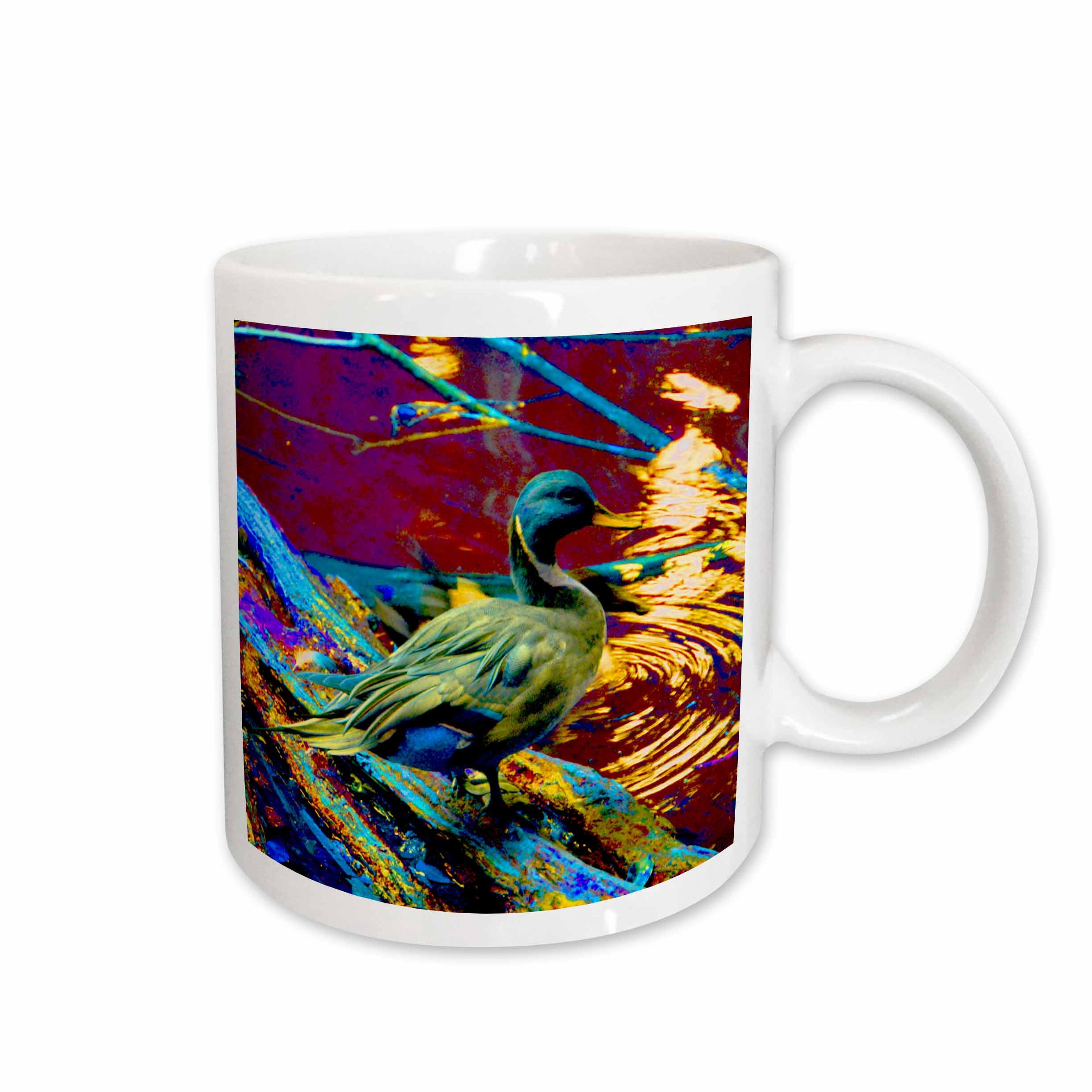 3drose, Mallard Type Duck Over Colored, 11oz Mug - Walmart.com