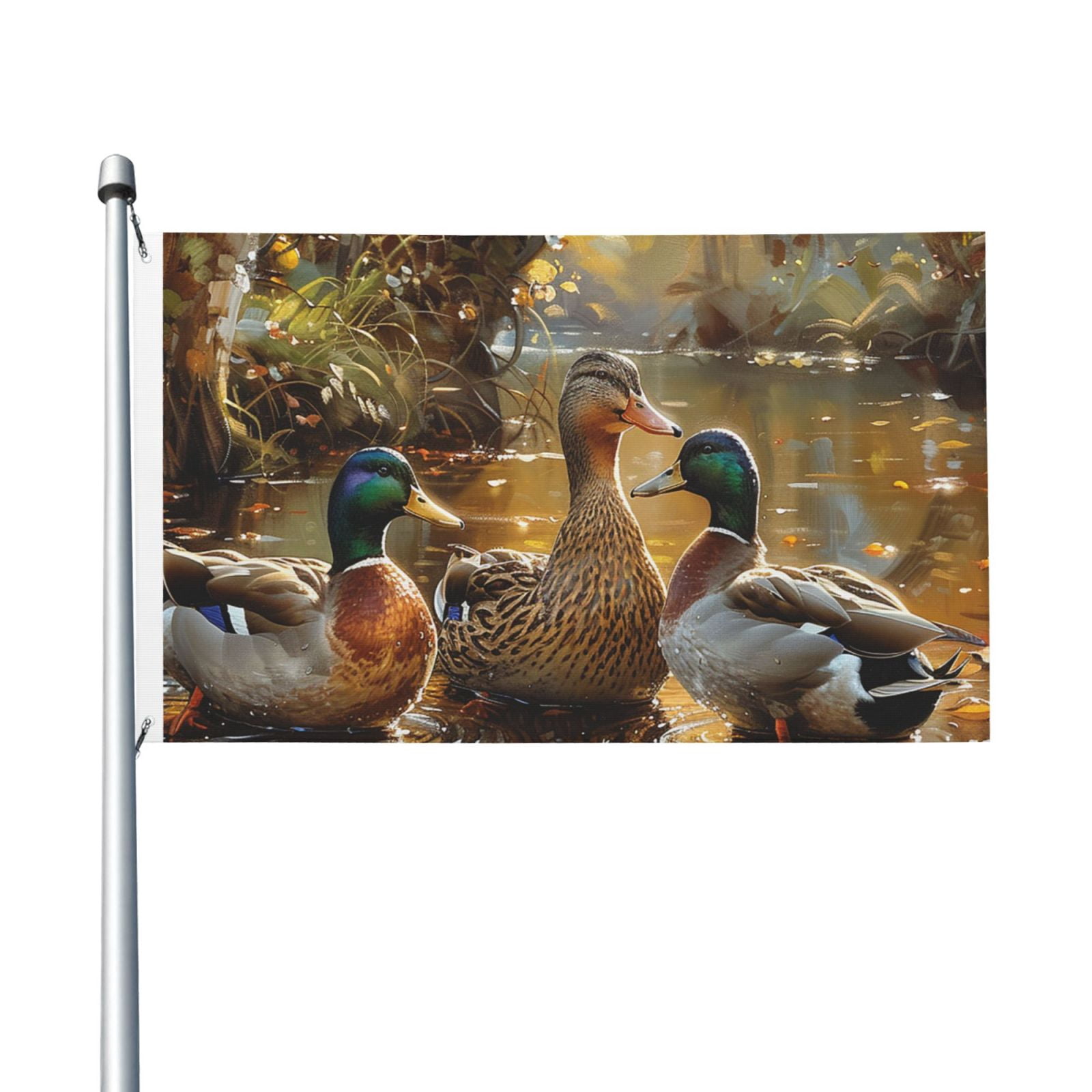 Mallards Duck Cute Hunting Art Flag 3X5 Ft Garden Yard House Flags ...