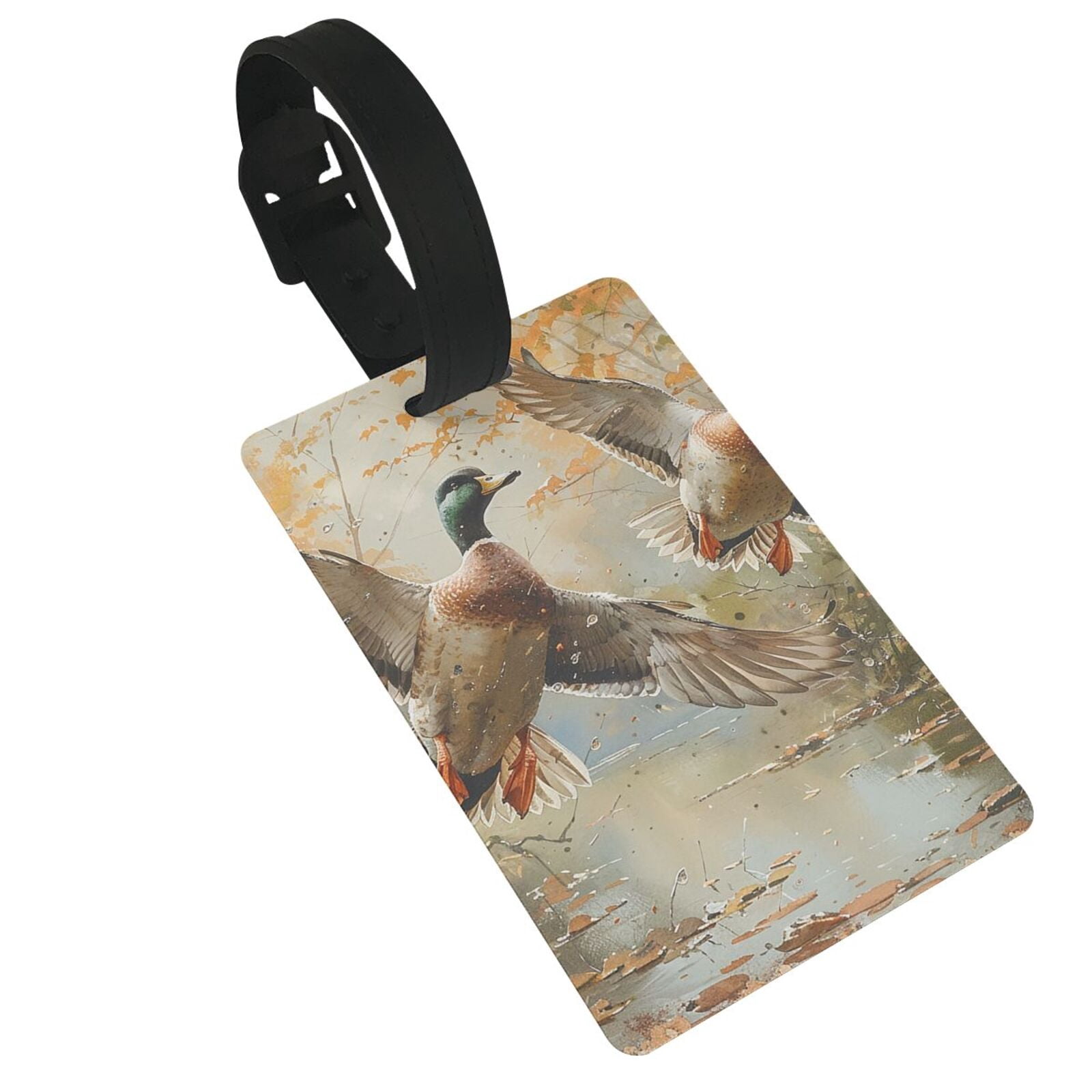 Mallards Duck Cute Hunting Vintage Luggage Tags Suitcases ID Baggage ...