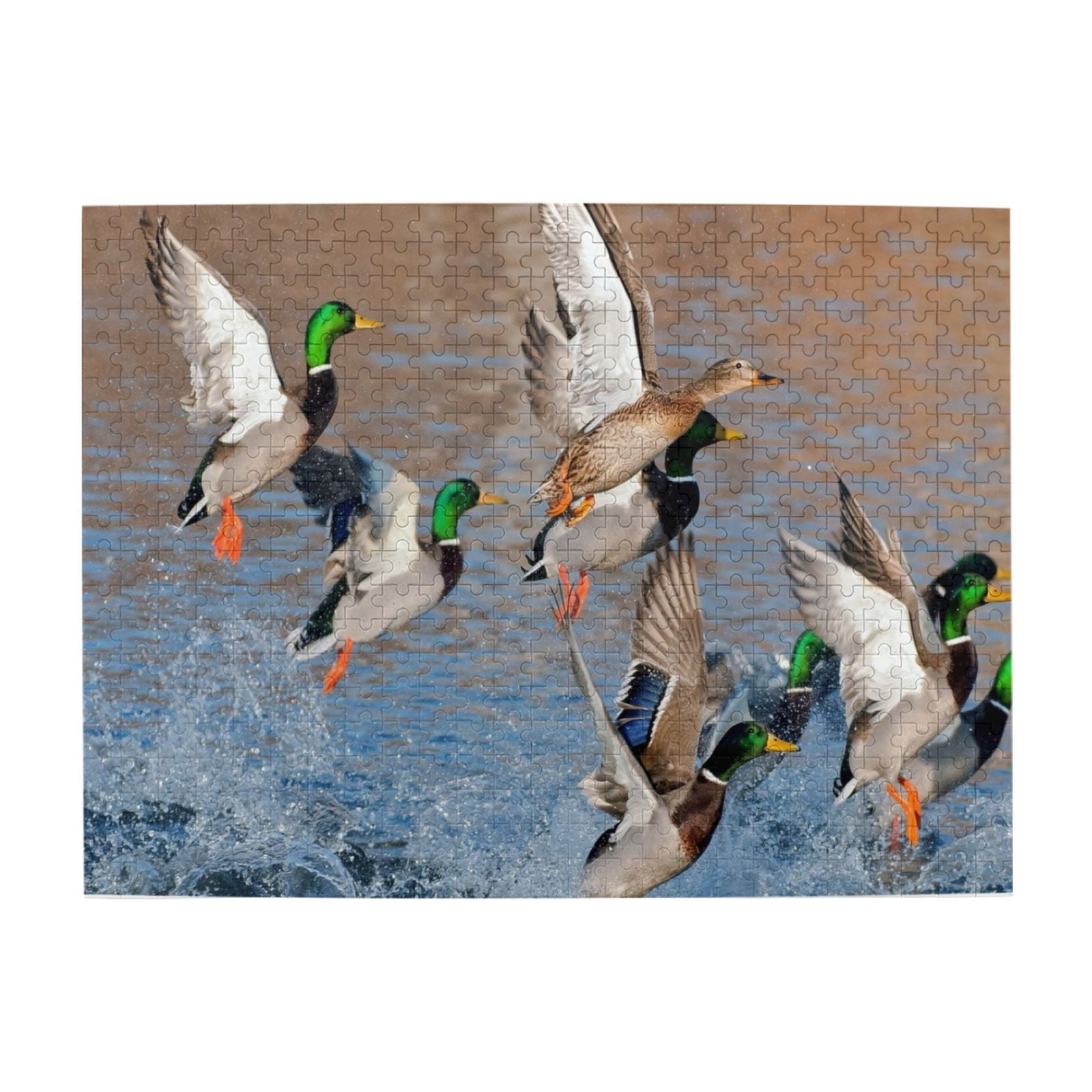 Ducks Hunting, Jigsaw Puzzles 500 Pieces Wooden Jigsaw Toy Family Game ...