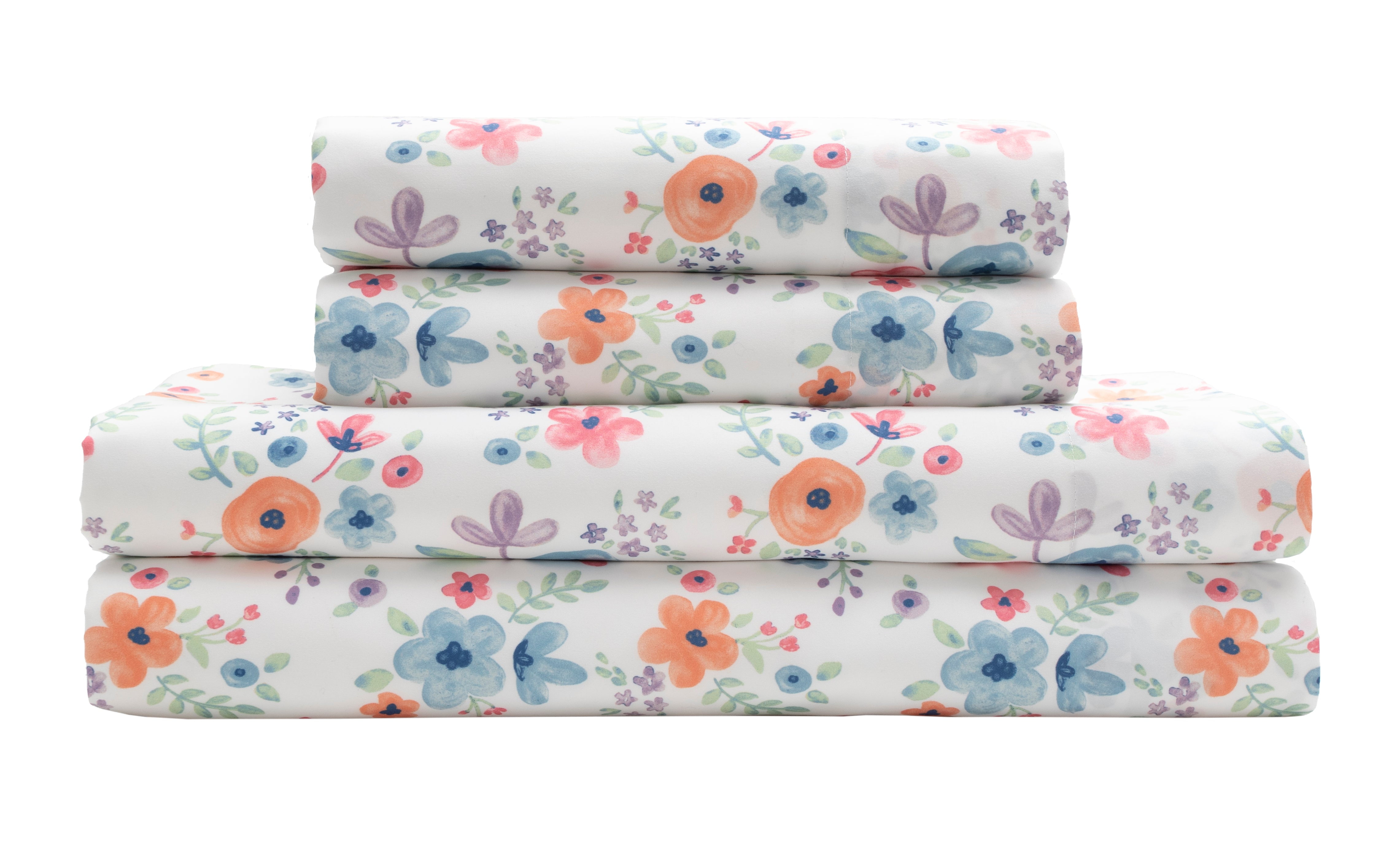 Mallary by Matthew Kids Super-Soft 100% Microfiber Print Sheet, Floral ...