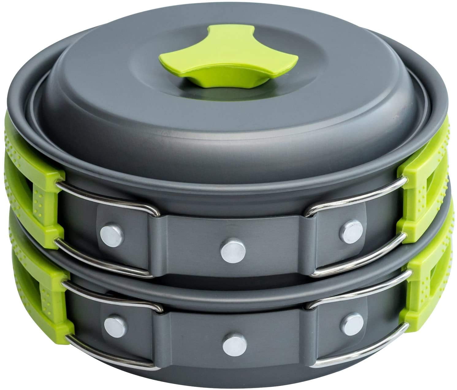 MalloMe Camping Cookware Mess Kit for Backpacking Gear - Camping ...