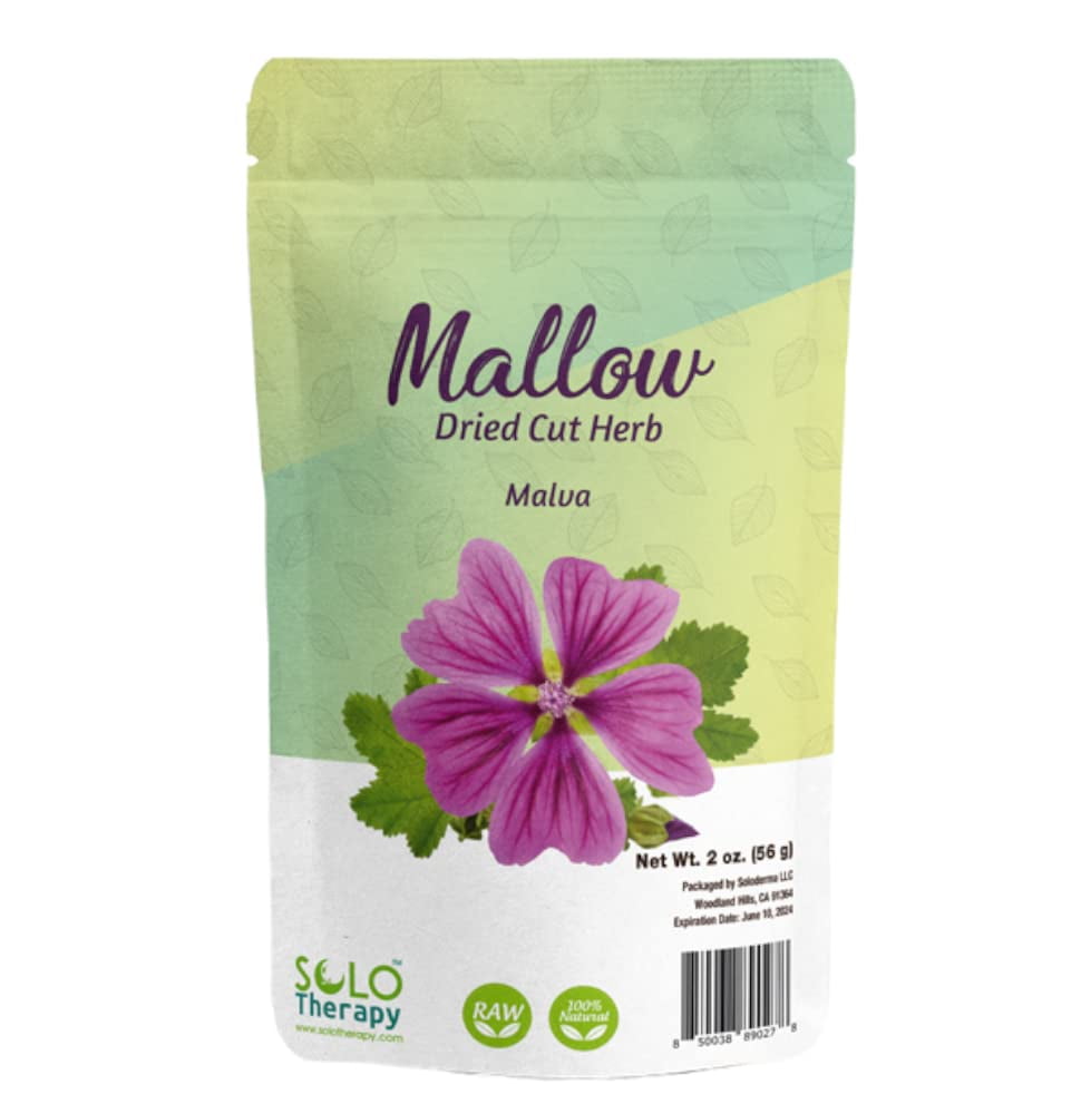 Mallow Herb 2 ounces - Resealable Bag - Malva Tea, Malva Leaves, Mallow ...