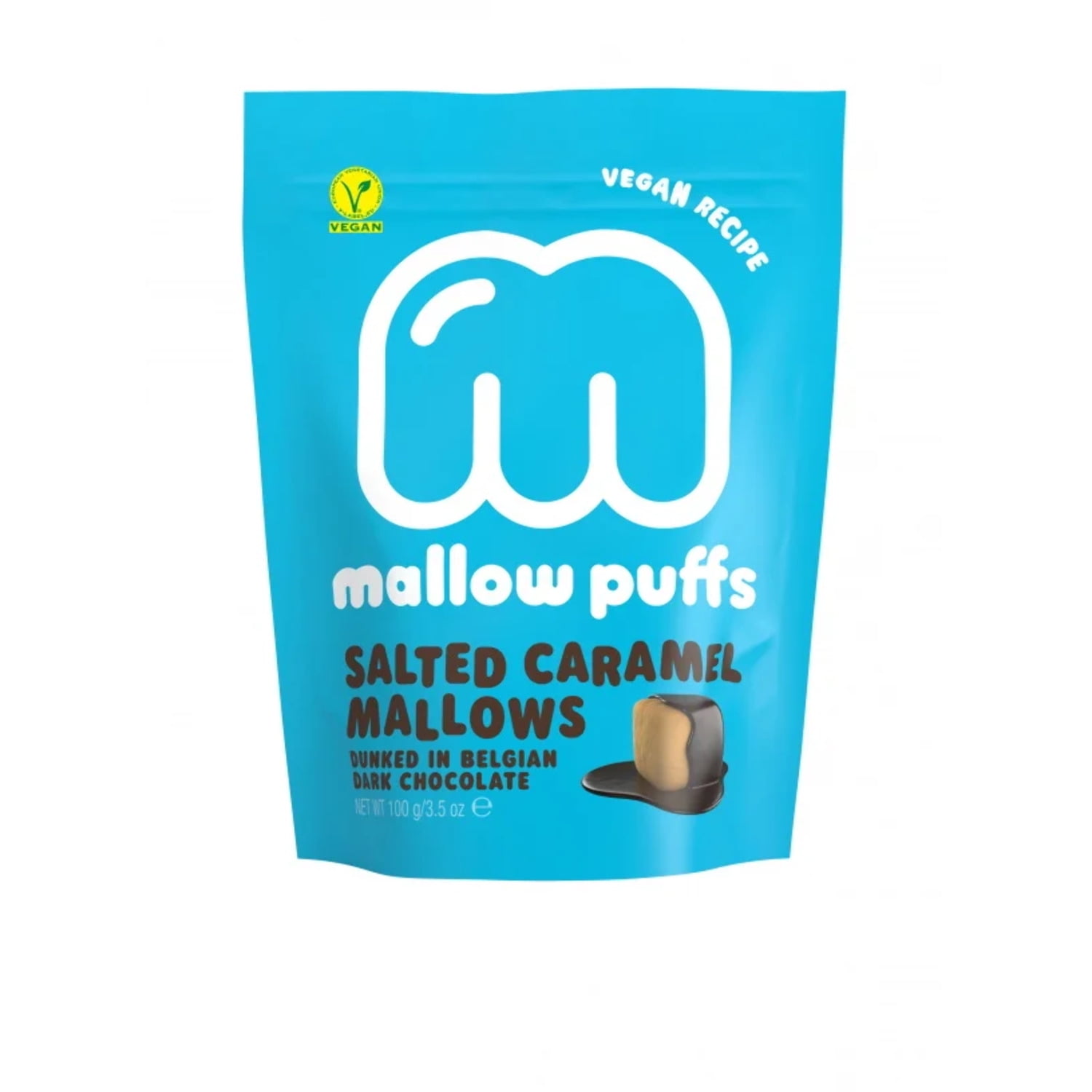 Mallow Puffs Vegan Dark Chocolate Salted Caramel Mallows - Walmart.com