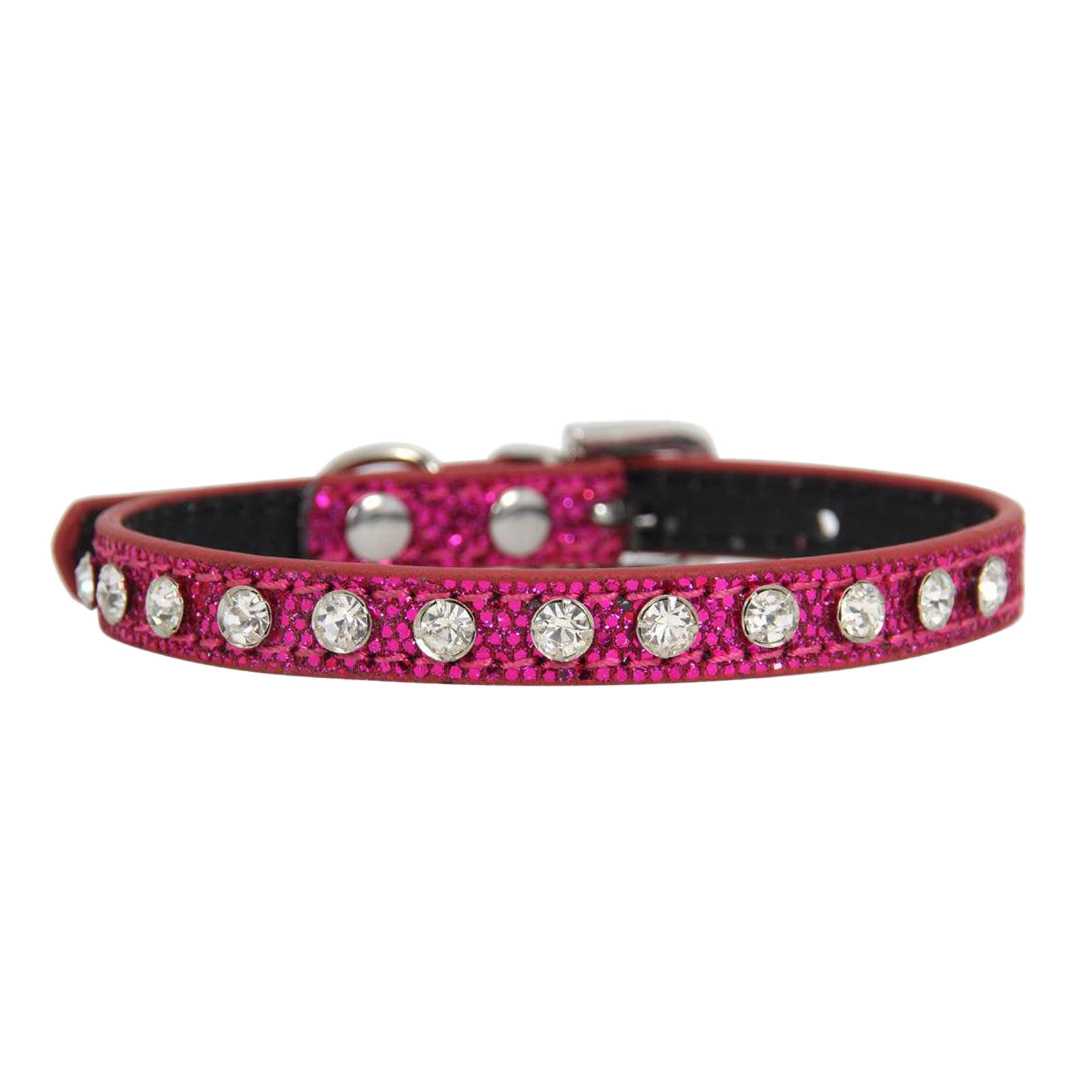 Malltop Shawn Cat Collars PU Leather with Rhinestone Cat Collar ...