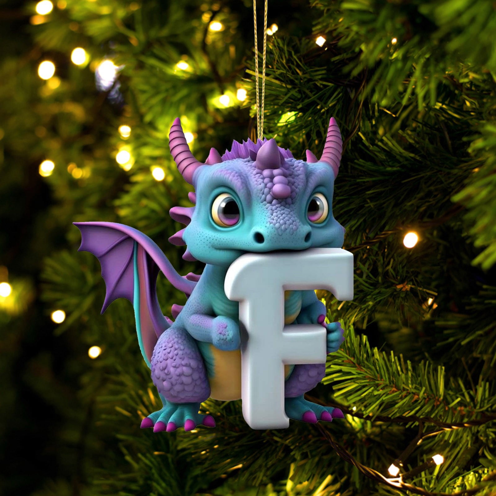 Malltop Shawn Dragon Christmas Tree Hanging Ornament Dragon Gothic ...