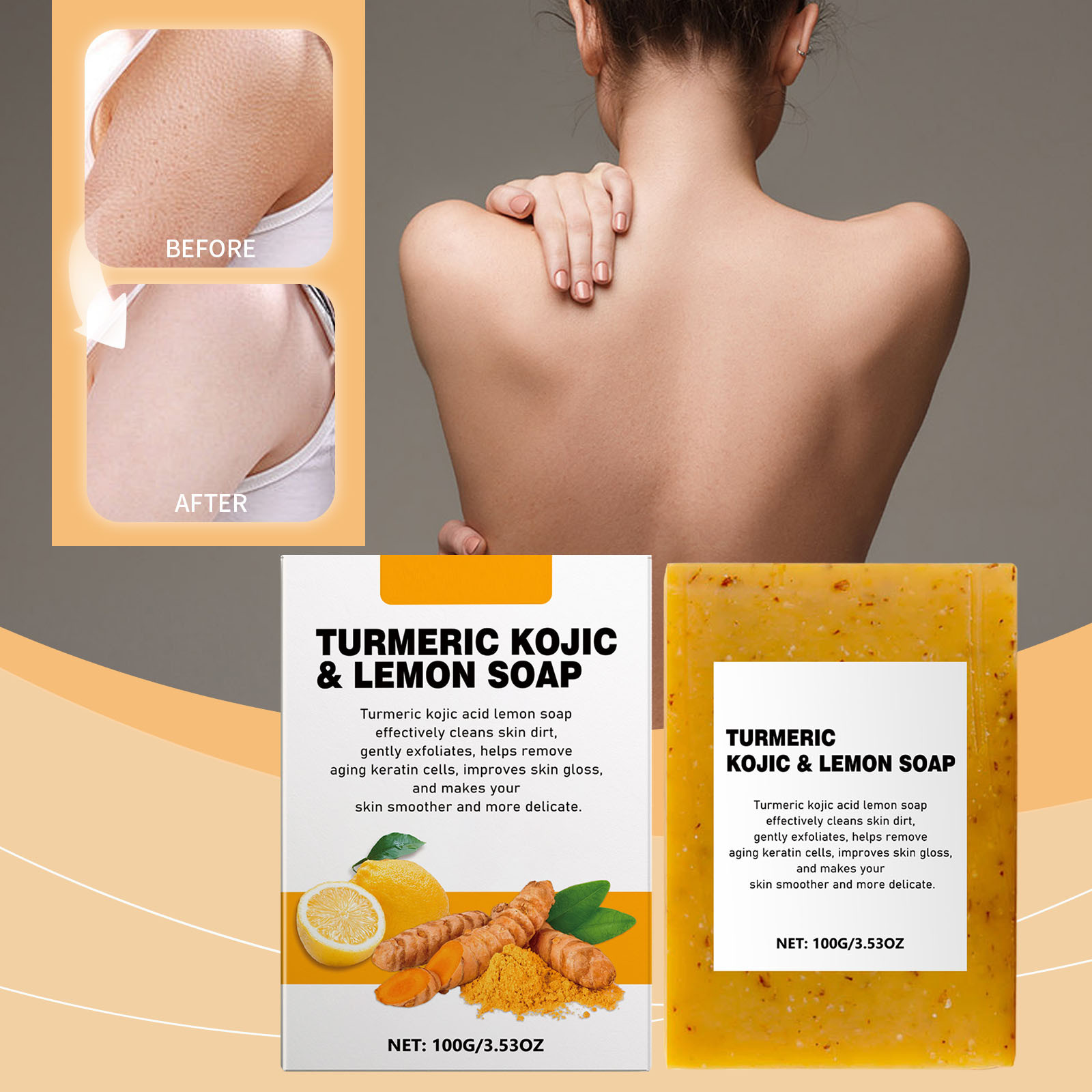 Malltop Shawn -Powered Natural Essential Oil Bar Soap to Clean and ...