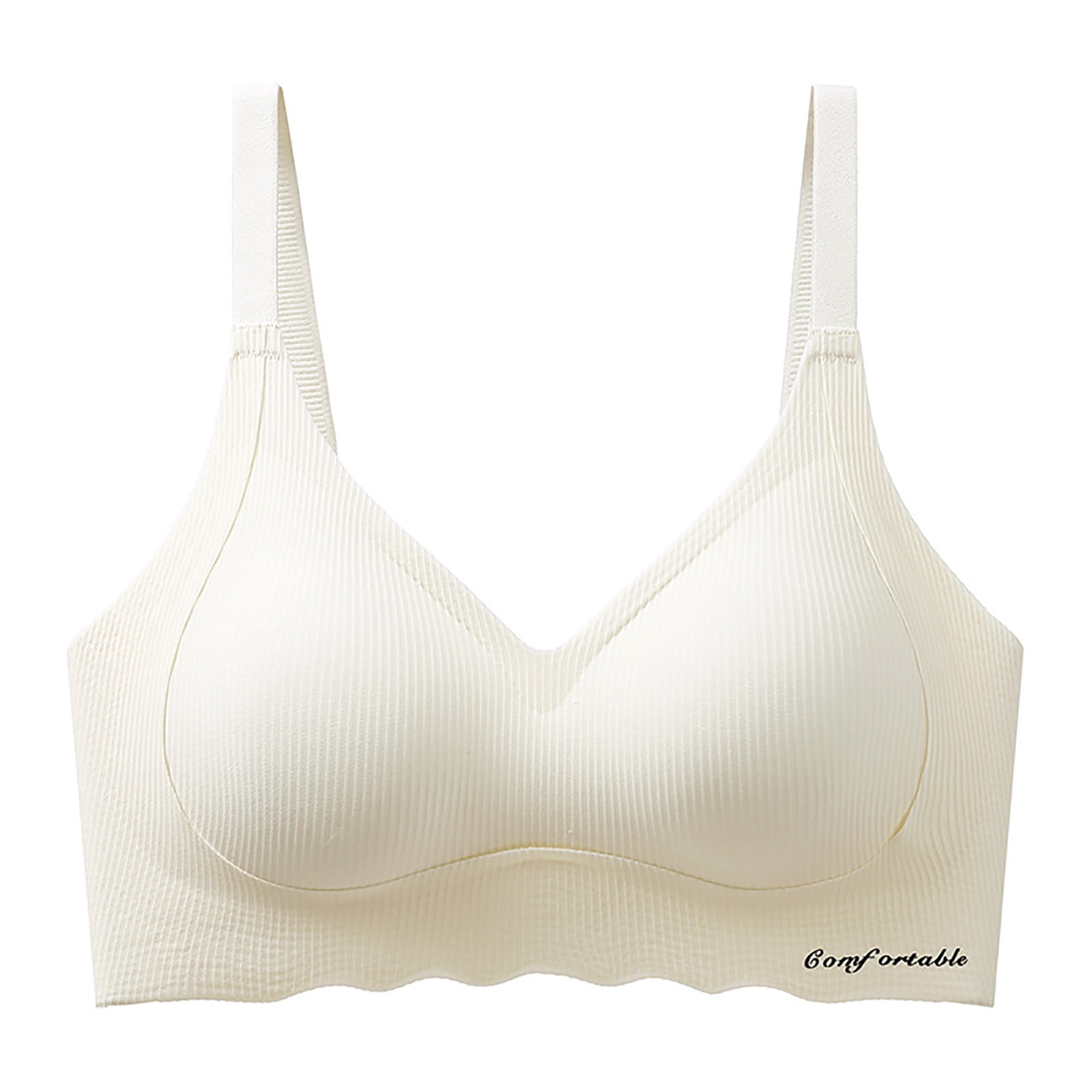 Athletic Bras for Women Seamless Bra Feature V-Neck Strapless Bra Style ...