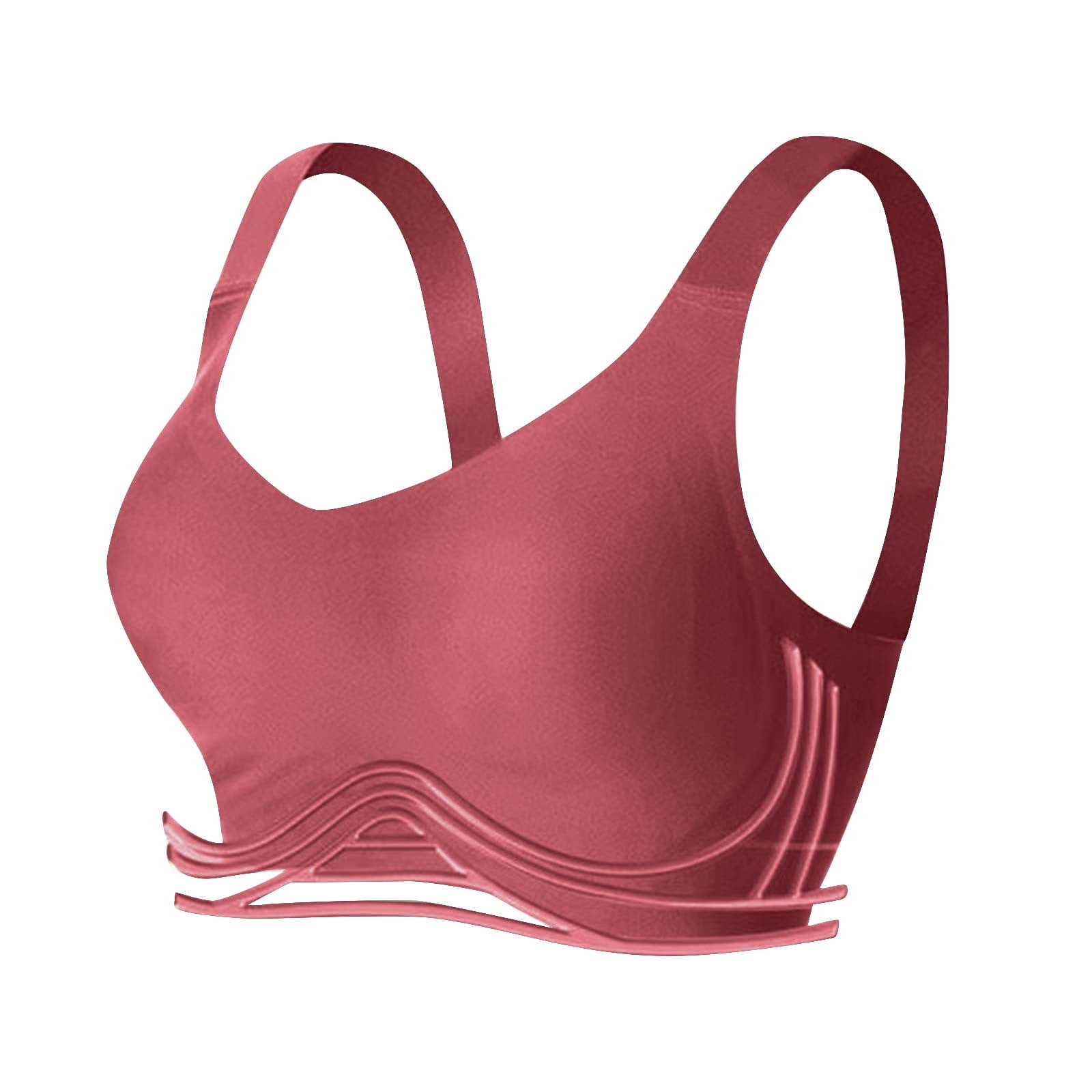 Backless Bra Women Seamless Bra Feature V-Neck Full-Figure Bra Style W ...