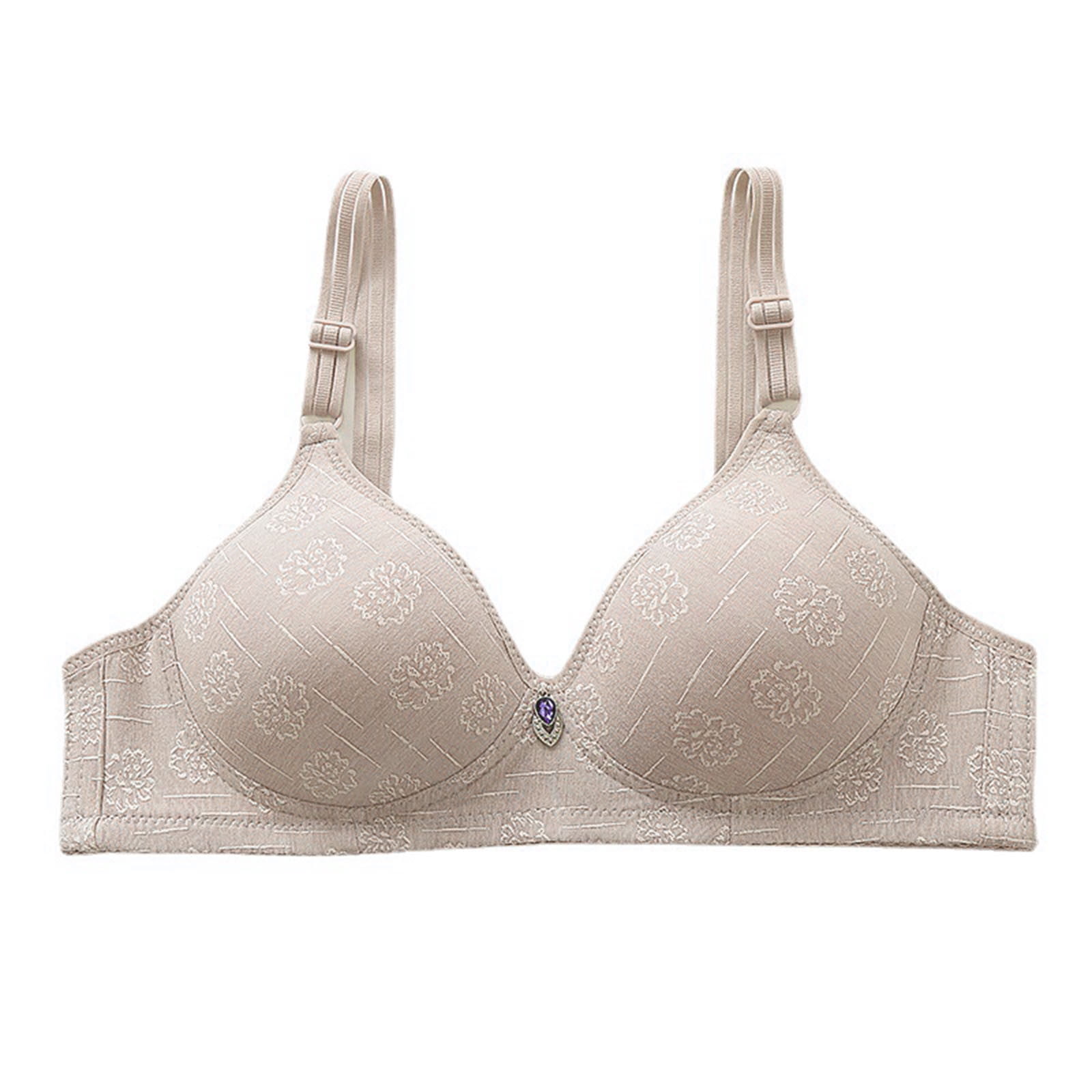Mallwal Backless Strapless Bra Women Full-Coverage Bra Feature V-Neck ...