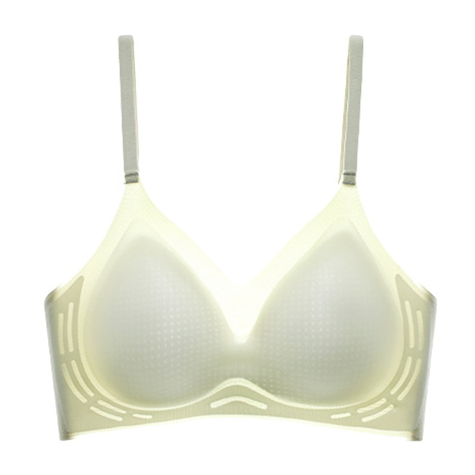 Bra Wireless Women Pullover Bra Feature V-Neck Demi & Balconette Bra ...