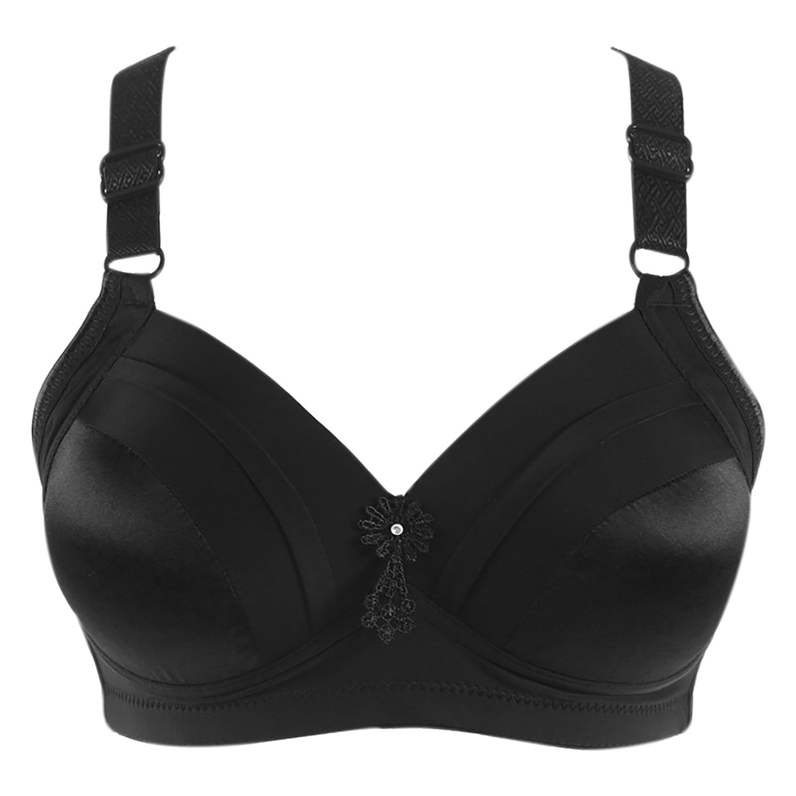 Mallwal Bra Women Full-Coverage Bra Feature V-Neck No Underwire Bra ...