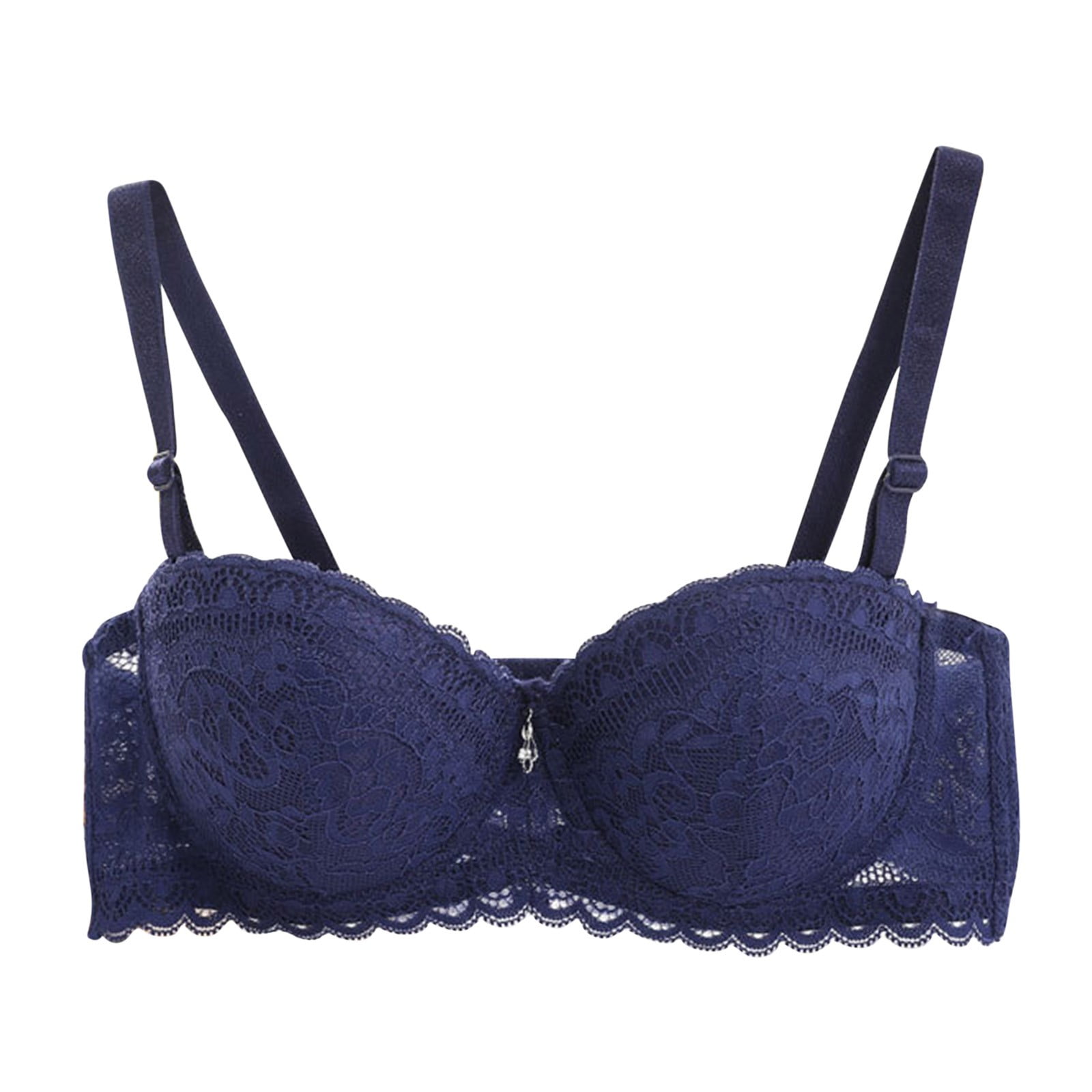 Bra and Underwear Set Women Back-Smoothing Bra Feature V-Neck Strapless ...