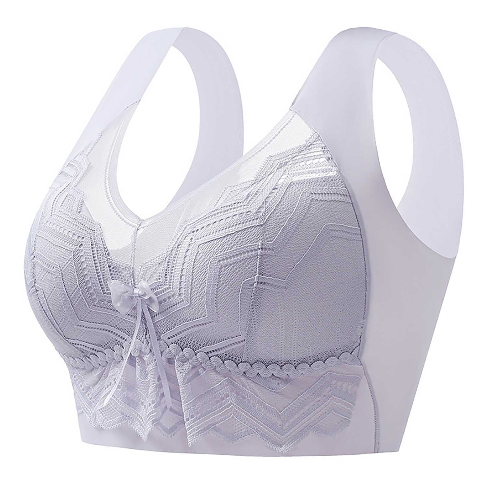 Mallwal Bra and Underwear Set Women Padded Bra Feature V-Neck Full ...