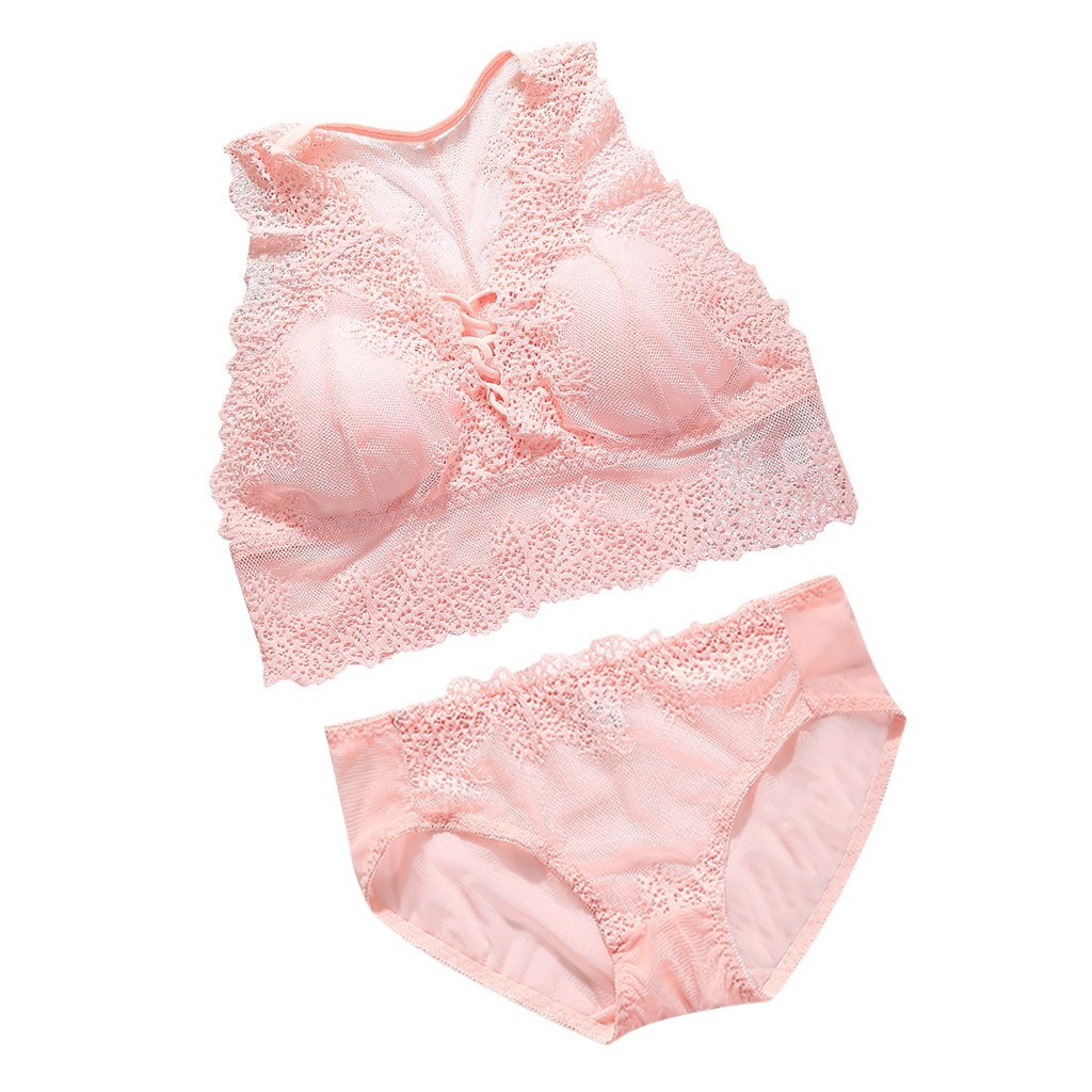 Bralettes for Women Lace Back-Smoothing Bra Feature V-Neck Push-up Bra ...