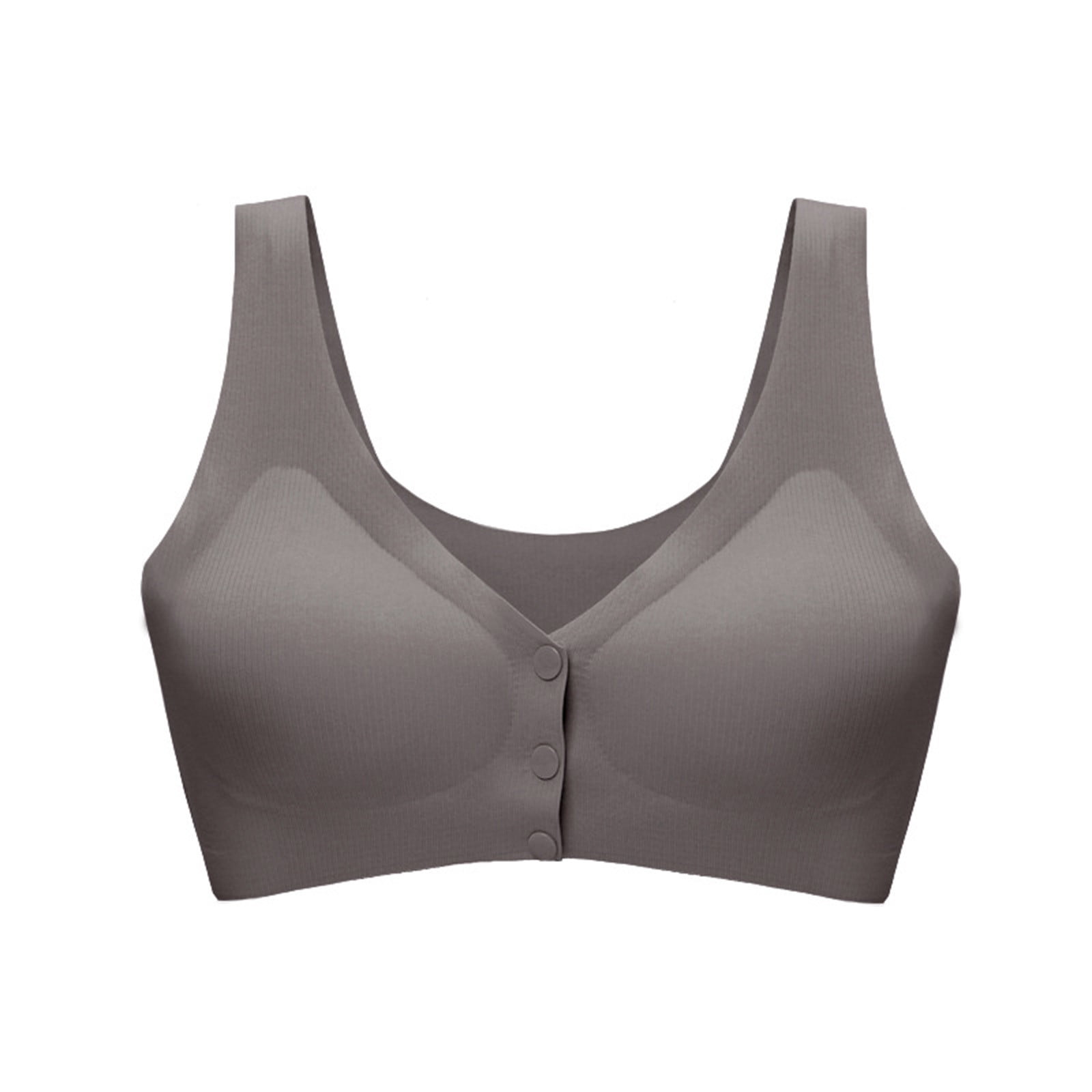 Bras for Older Women No Underwire Bra Feature V-Neck Balconette Bra ...