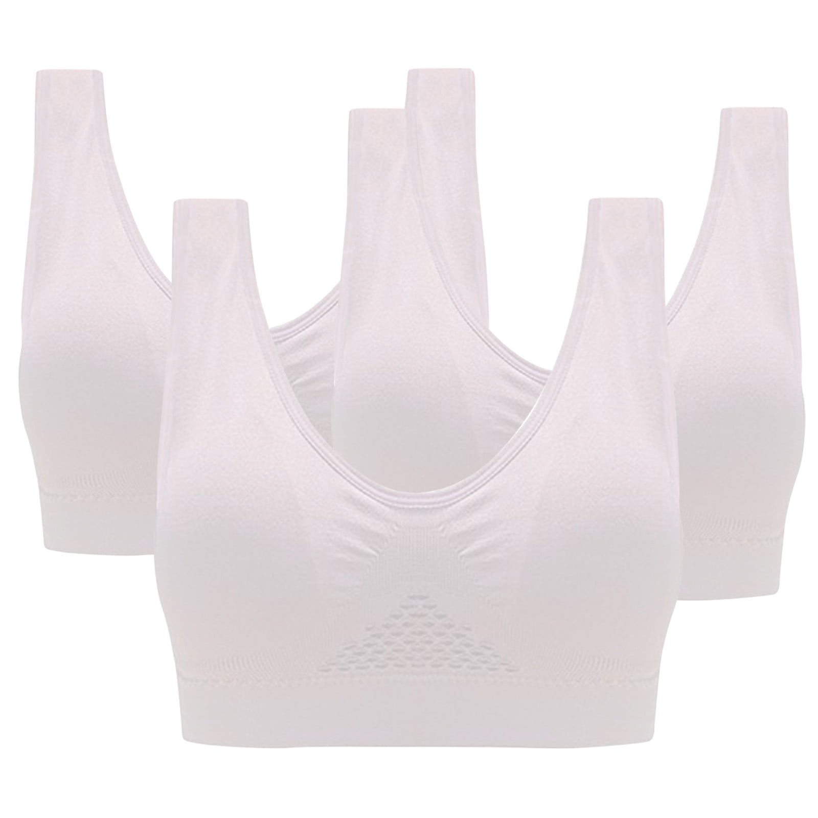 Bras for Plus Size Women Back-Smoothing Bra Feature V-Neck Bralette Bra ...