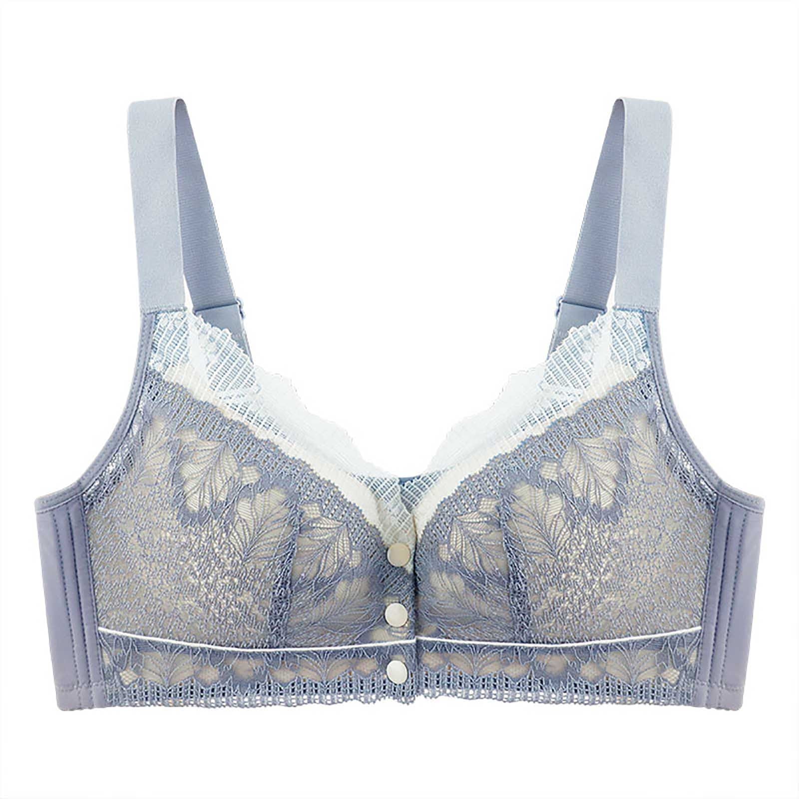 Mallwal Bras for Women Plus Size Full-Coverage Bra Feature V-Neck ...