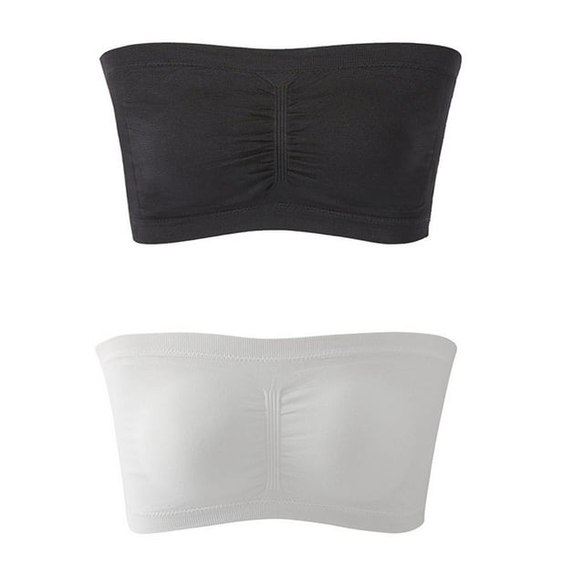 Mallwal Bras for Women Wirefree Full-Coverage Bra Feature V-Neck ...