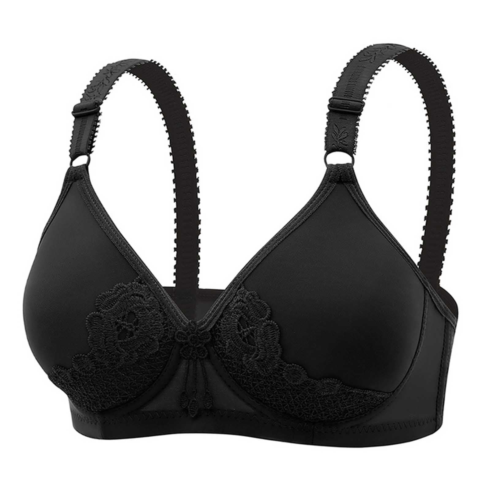 Comfort Bras Women Back-Smoothing Bra Feature V-Neck Full-Figure Bra ...