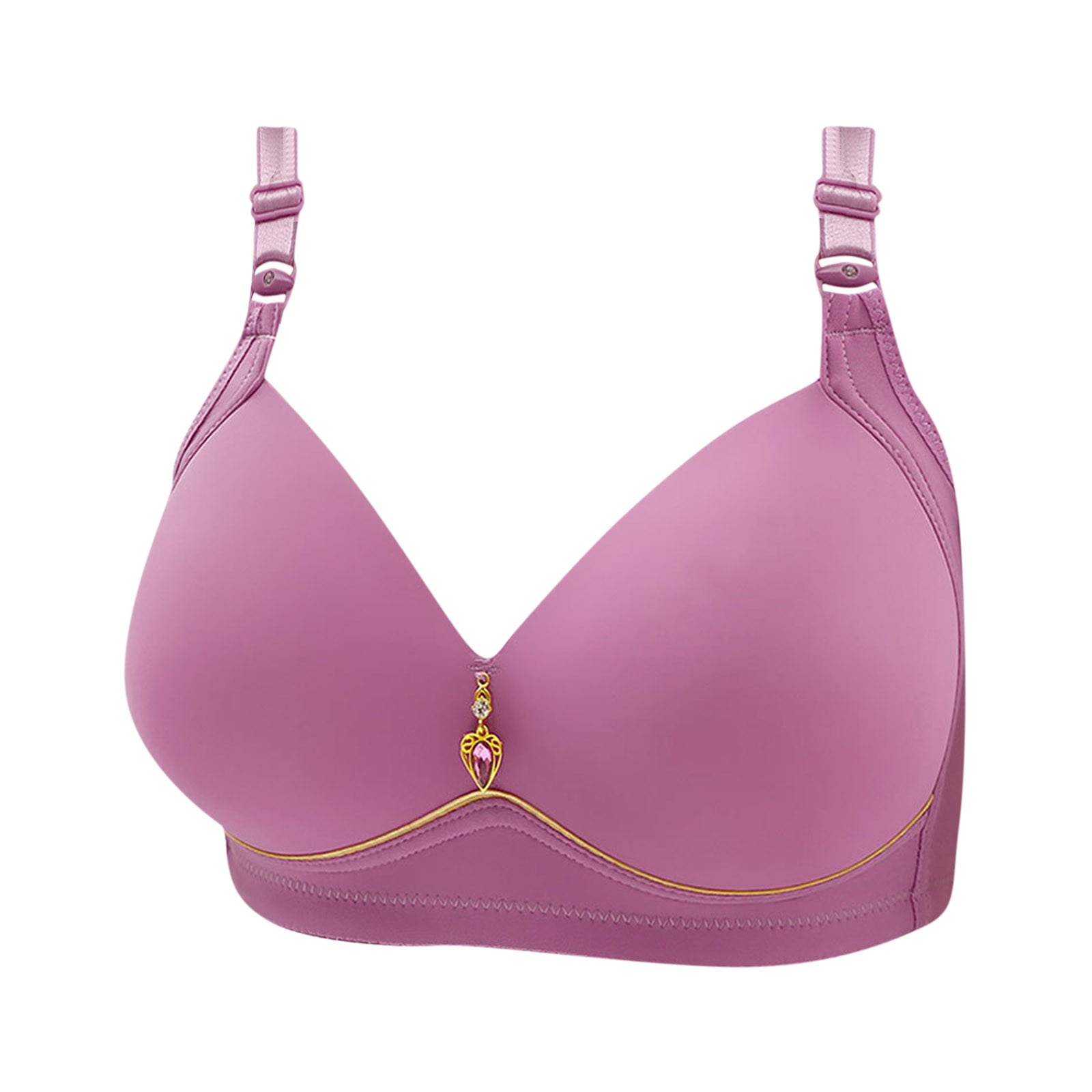 Mallwal Comfort Bras For Women Wirefree Convertible Bra Feature V Neck Molded Bra Style W 1151
