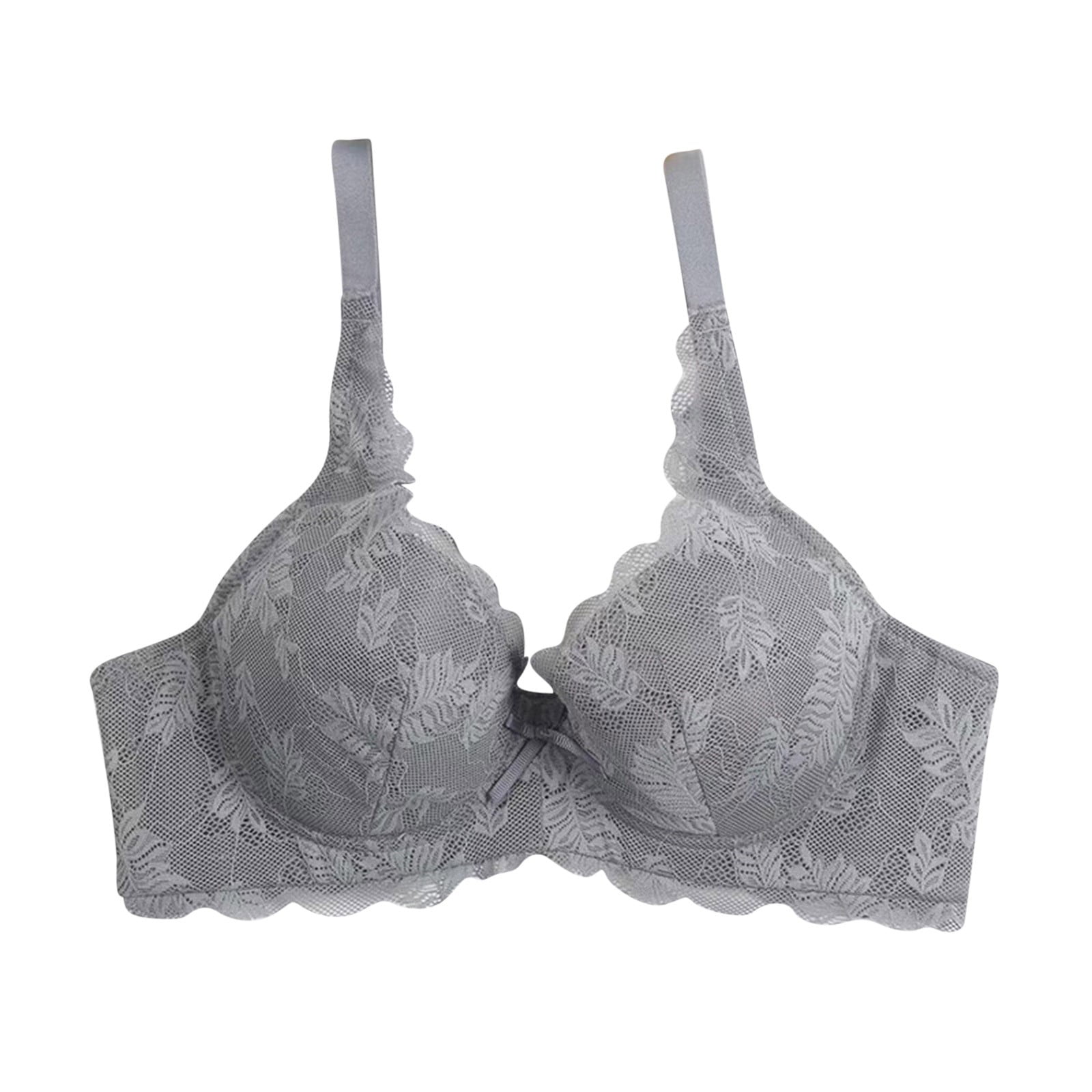 Comfort Padded Underwire Bra Women Full-Coverage Bra Feature V-Neck ...
