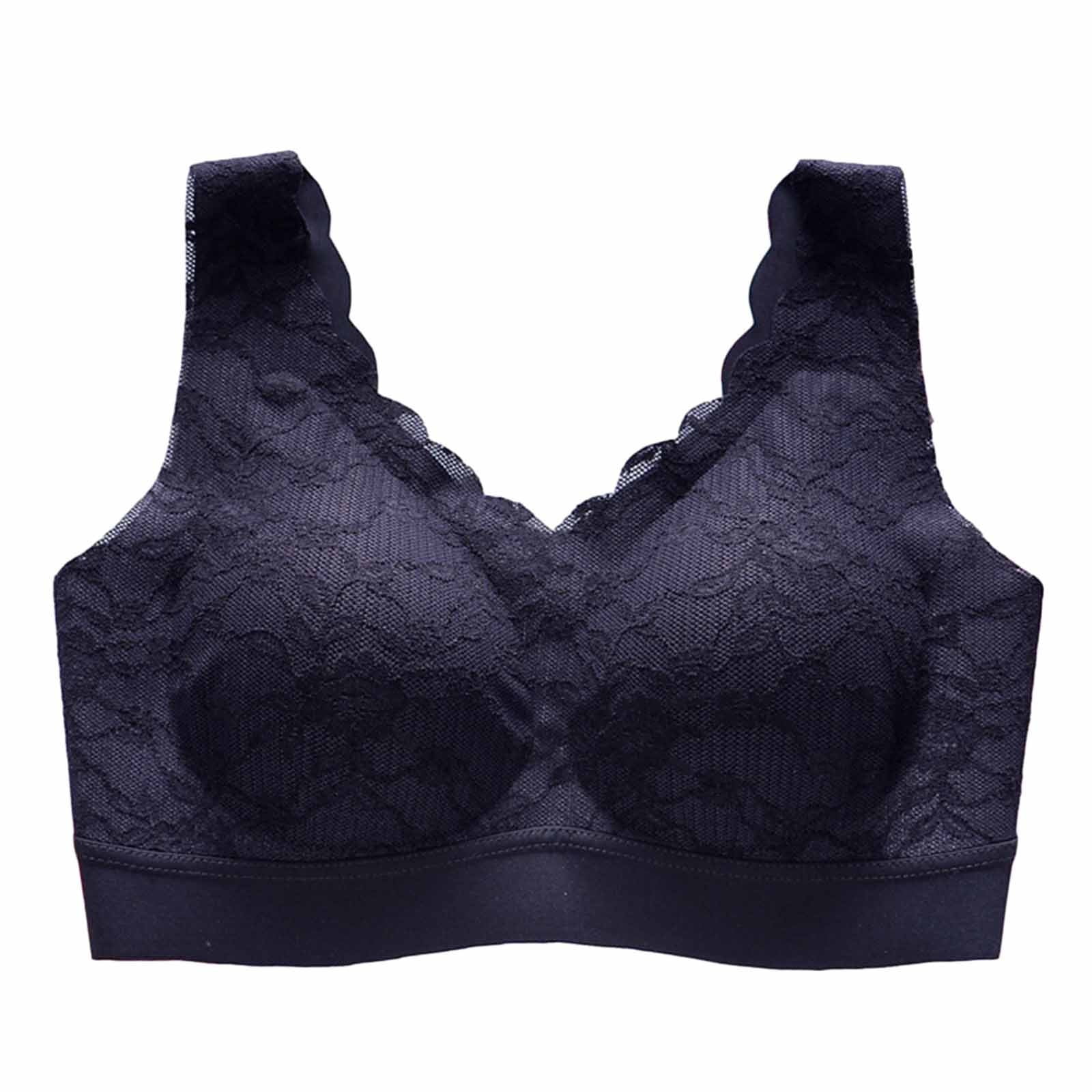 Comfortable Bras for Women Back-Smoothing Bra Feature V-Neck Demi ...