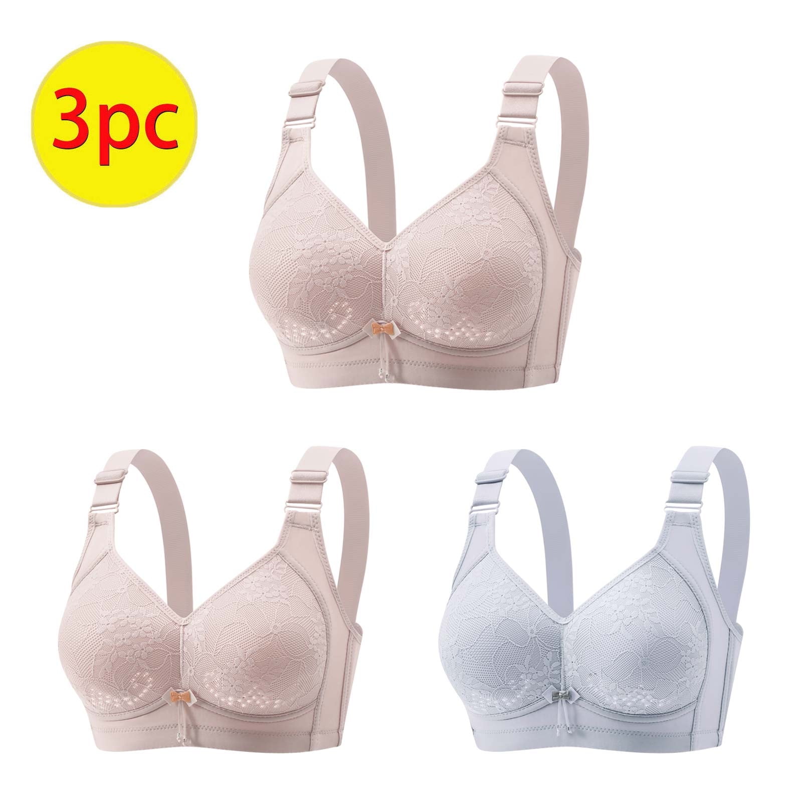 LLYWEY Cotton Underwire Bras for Women on Clearance Bras Women Plus ...