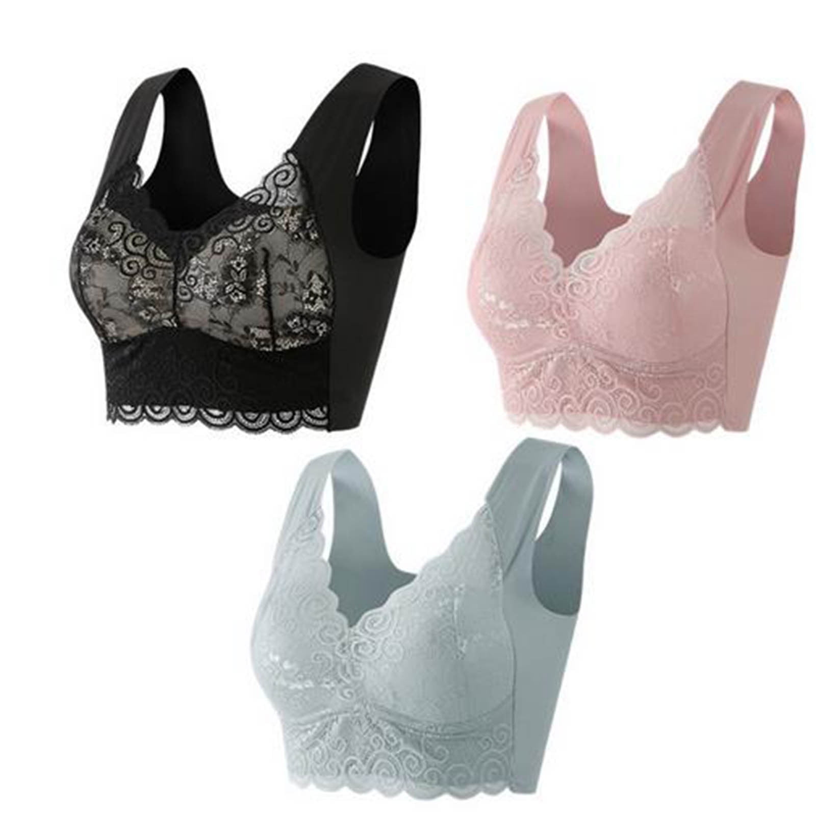 Cute Sports Bras for Women Seamless Bra Feature V-Neck Longline Bra ...