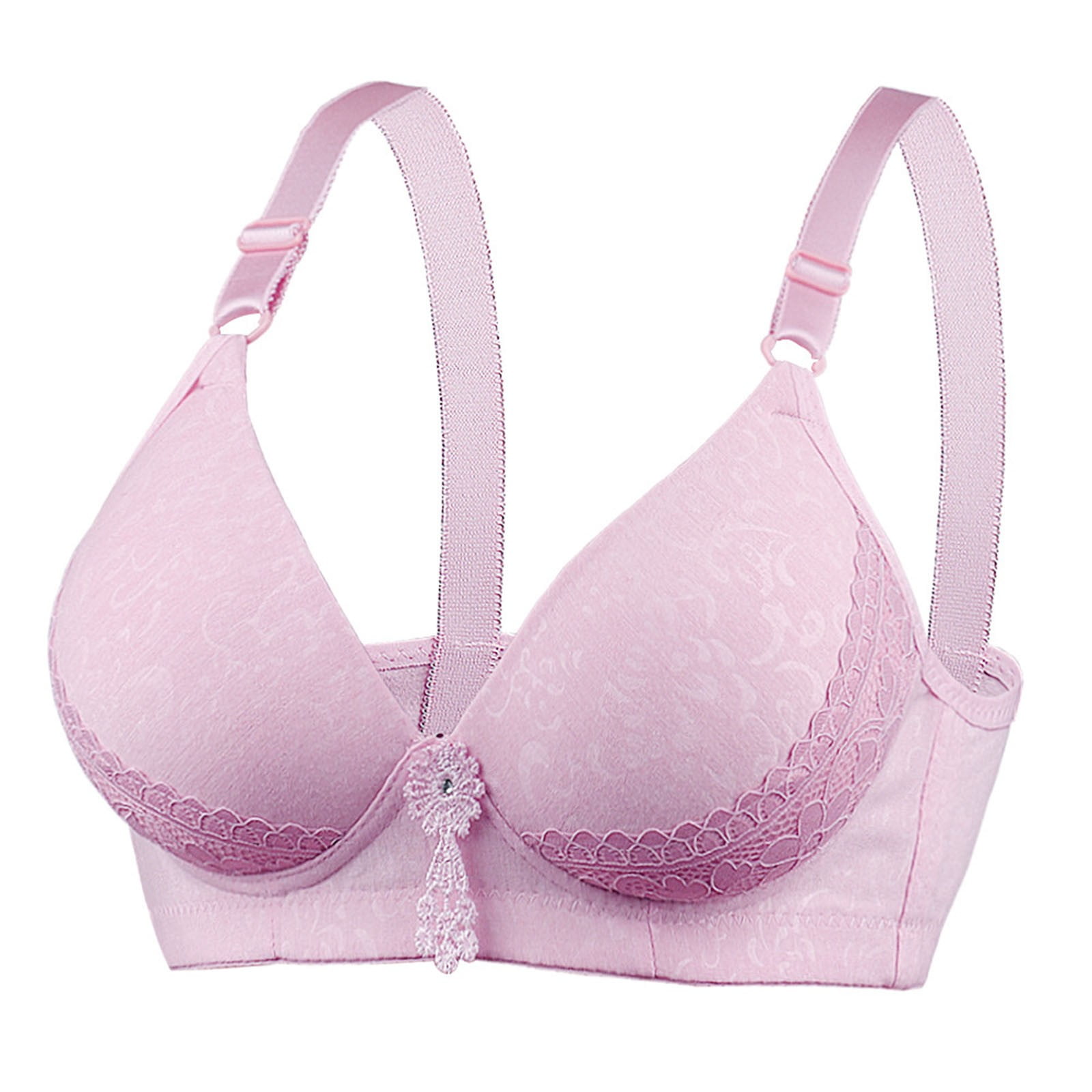 Front Close Bras for Women Lightly Lined Bra Feature V-Neck Balconette ...