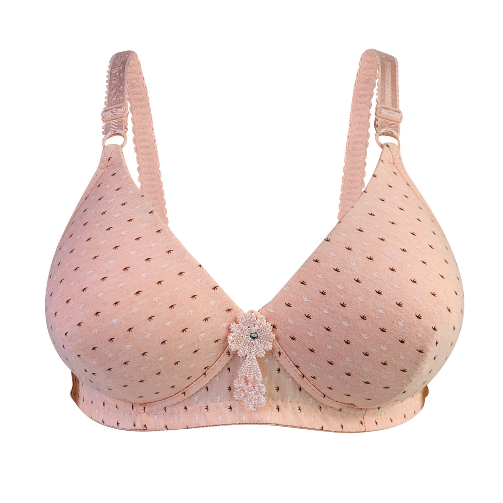 Front Close Bras for Women No Underwire Bra Feature V-Neck T-Shirt Bra ...