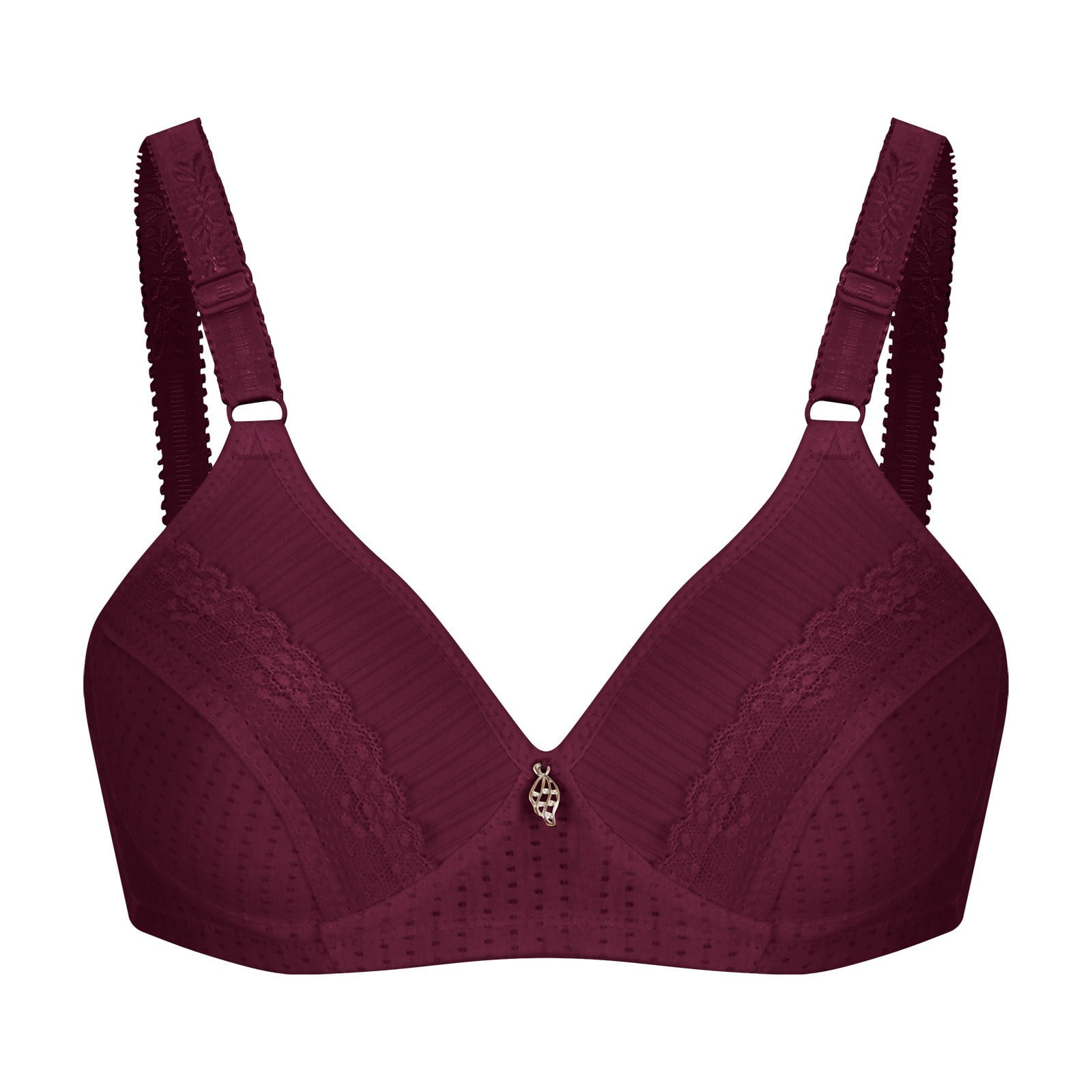 Front Closure Bras Women Back-Smoothing Bra Feature V-Neck Training Bra ...