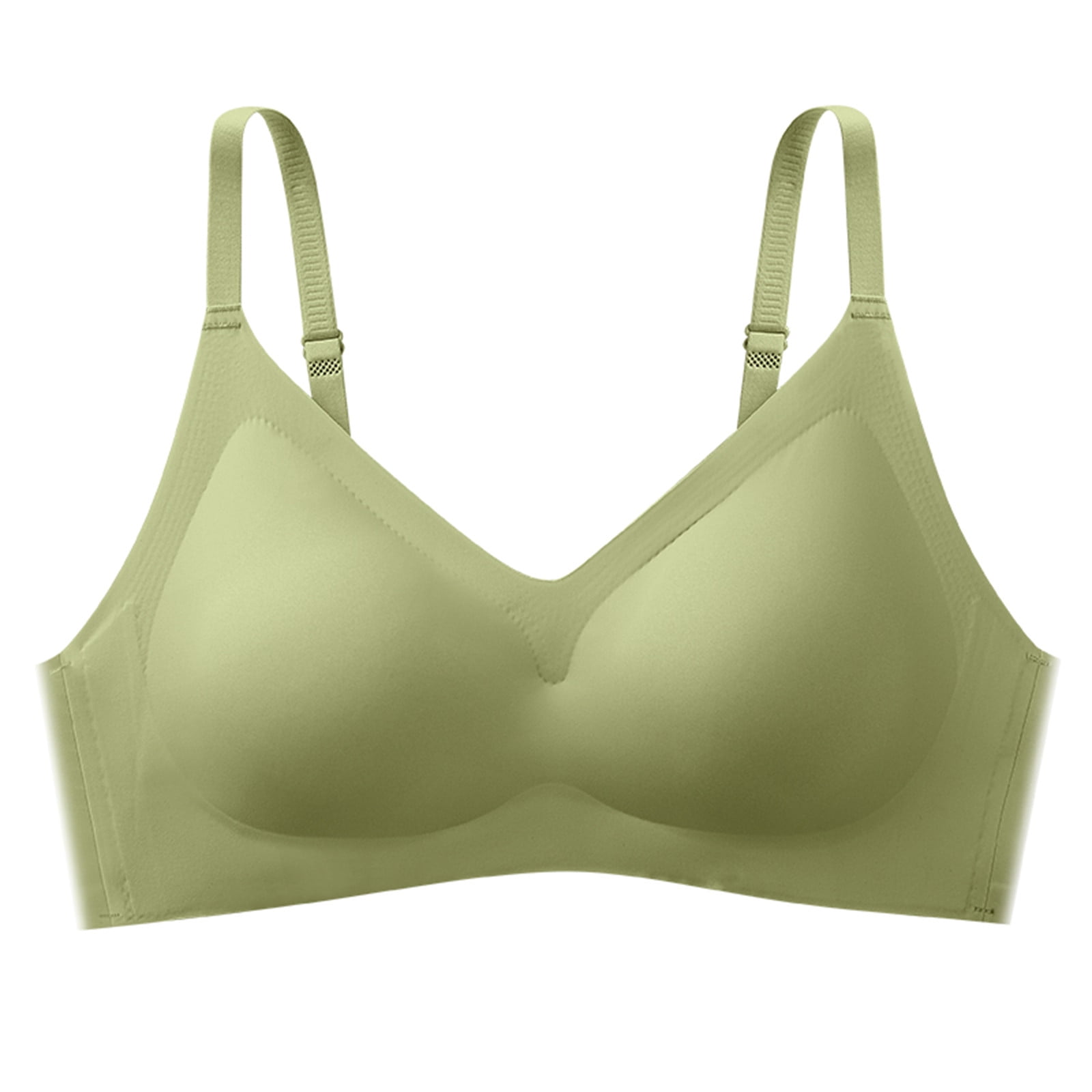 Full-Coverage Bra Women Lightly Lined Bra Feature V-Neck Longline Bra ...