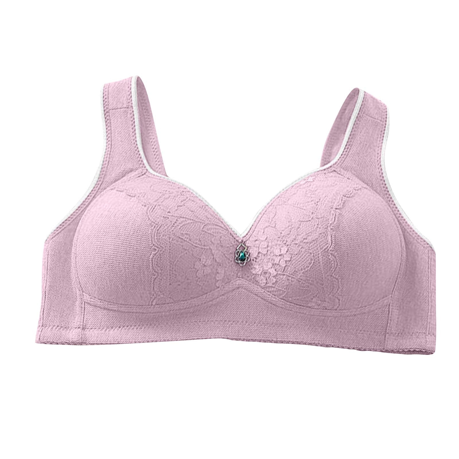 Full-Coverage Wireless Bra Women Padded Bra Feature V-Neck Longline Bra ...