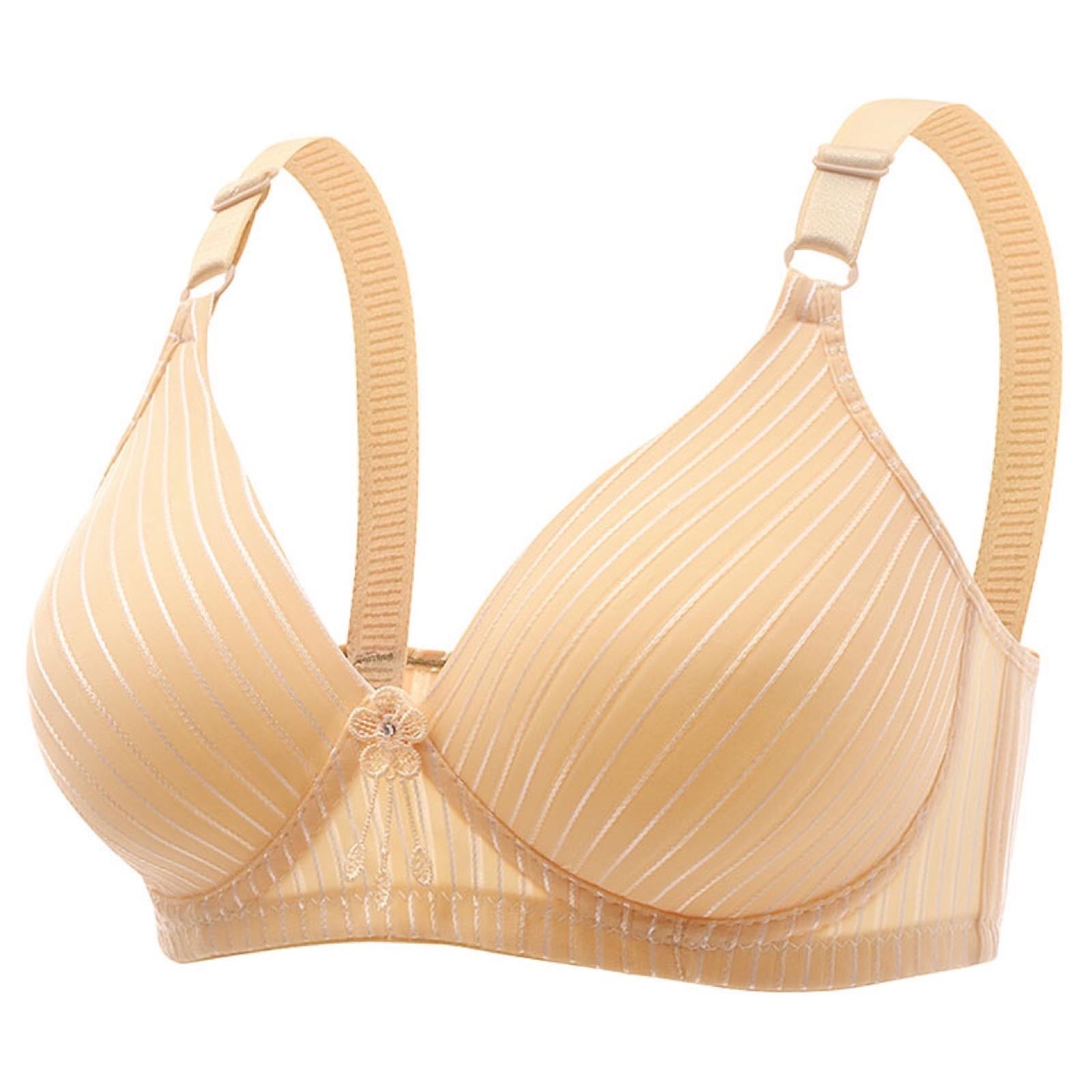 Mallwal Full Figure Bras Women Back-Smoothing Bra Feature V-Neck Push ...