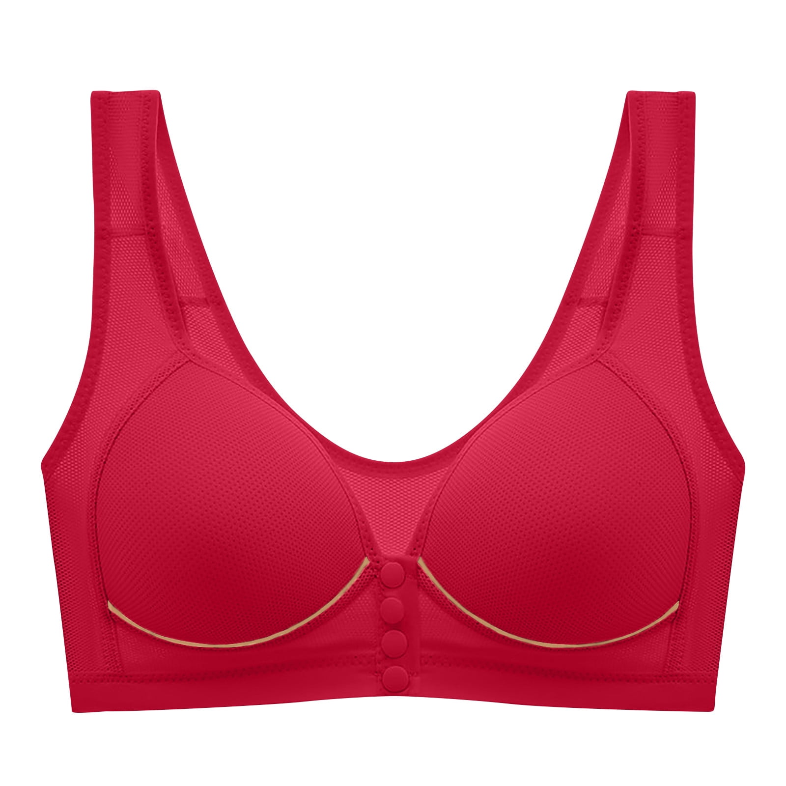Full Figure Bras For Women Back Smoothing Bra Feature V Neck Full Figure Bra Style W 1638 Front