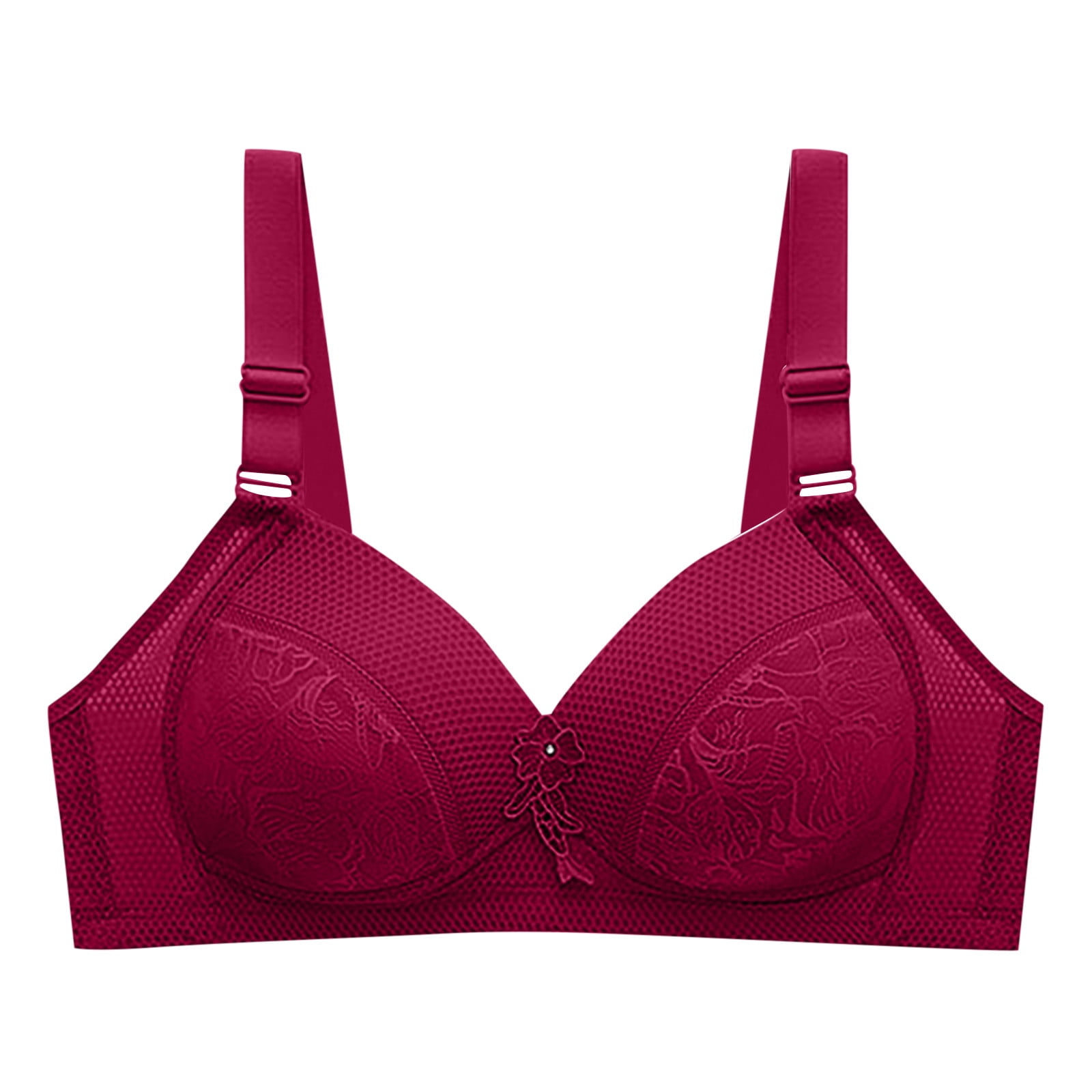 Lace Bra and Panty Set Women Solid Color Comfortable Hollow Out Sports ...