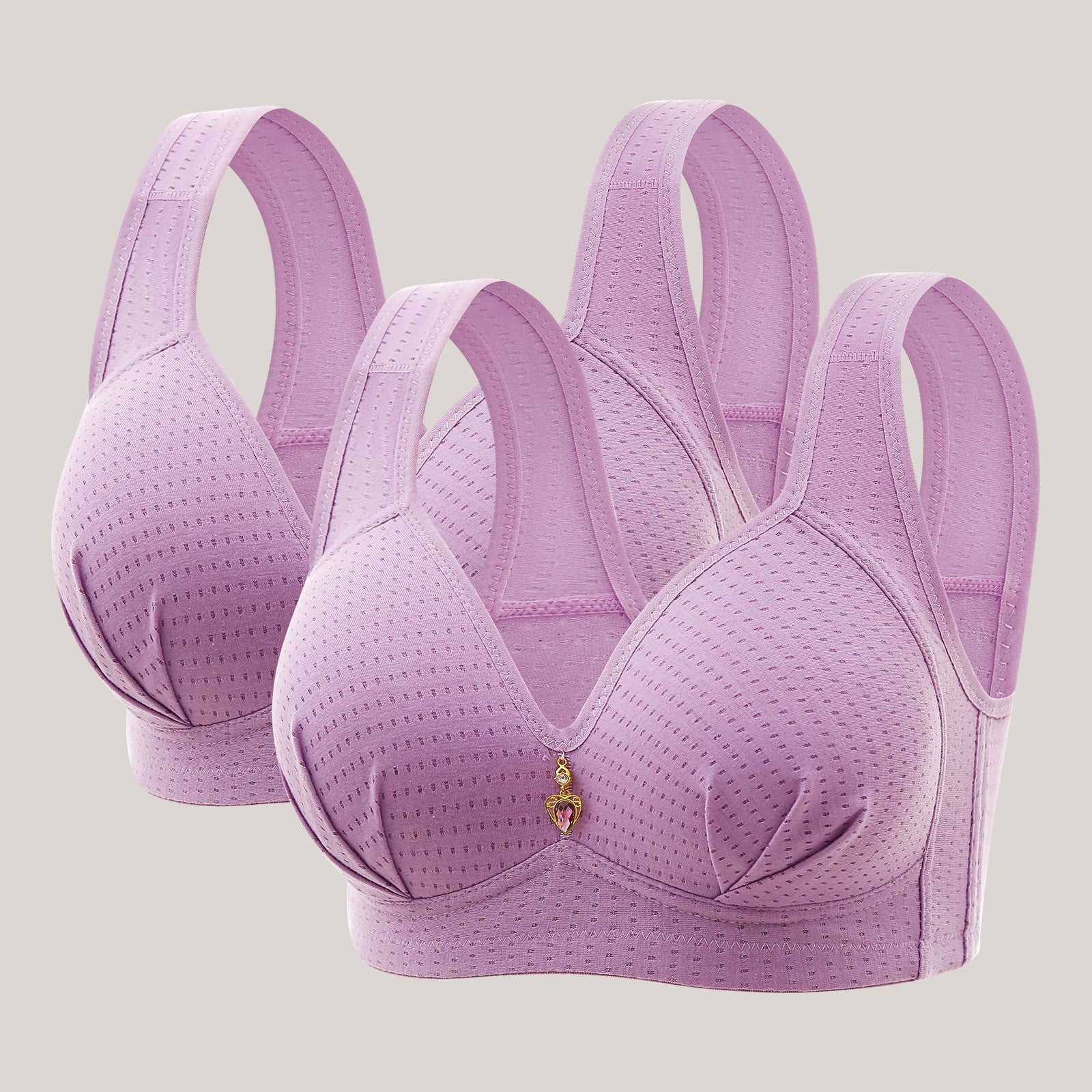 LLYWEY No Padding Bras for Women Discounts Plus Size Comfort Bra Ladies ...