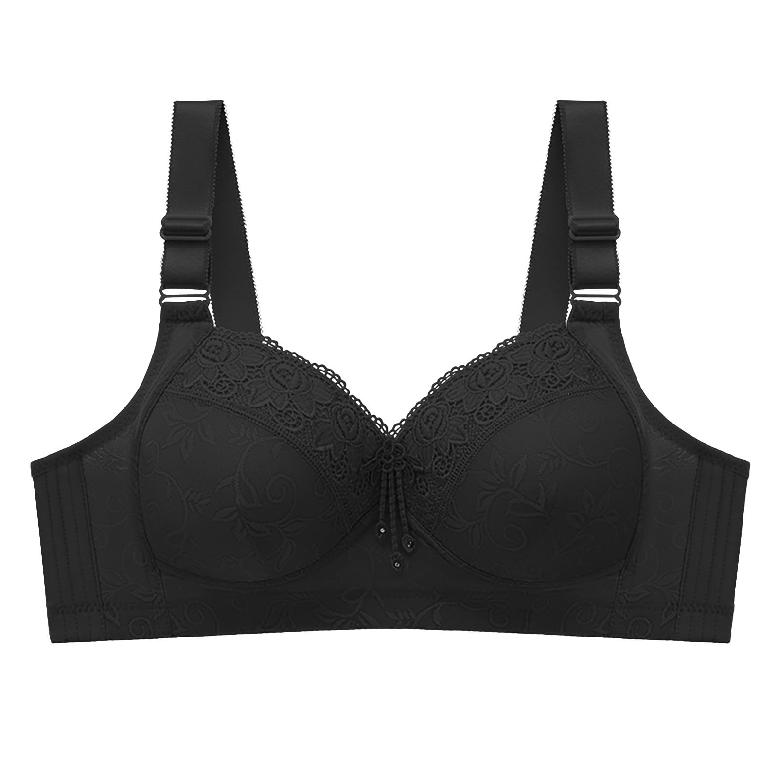 Mallwal No Show Bras for Women Push up Back-Smoothing Bra Feature V ...