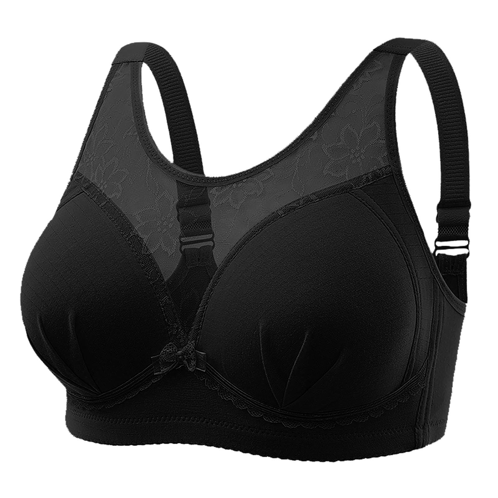 Mallwal No Wire Bras for Women Seamless Bra Feature V-Neck Push-up Bra ...