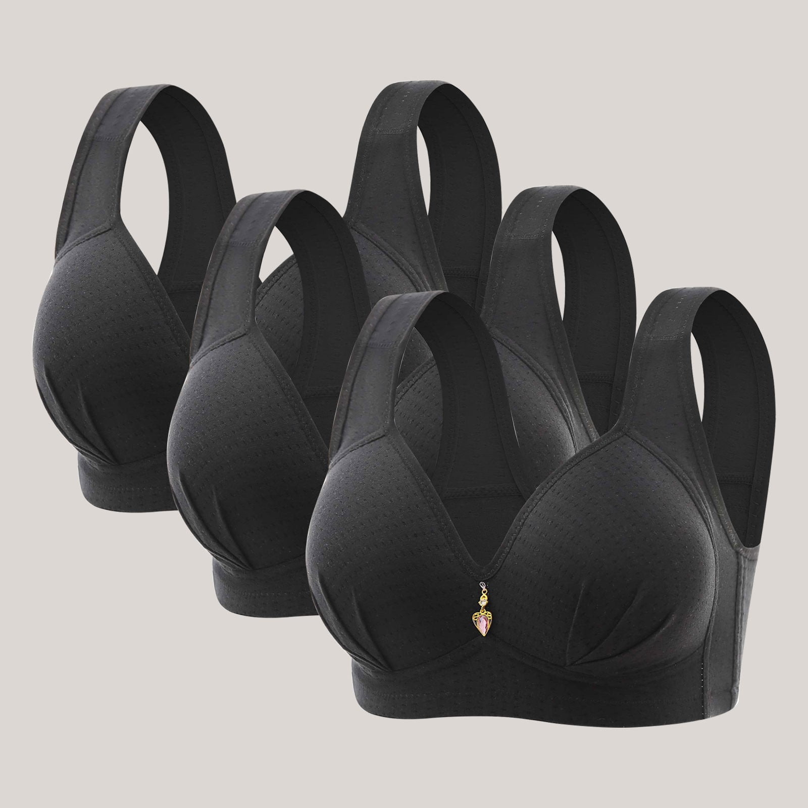 LLYWEY Nursing Bras on Clearance Bras Older Women Ladies Tie-Front Bra ...