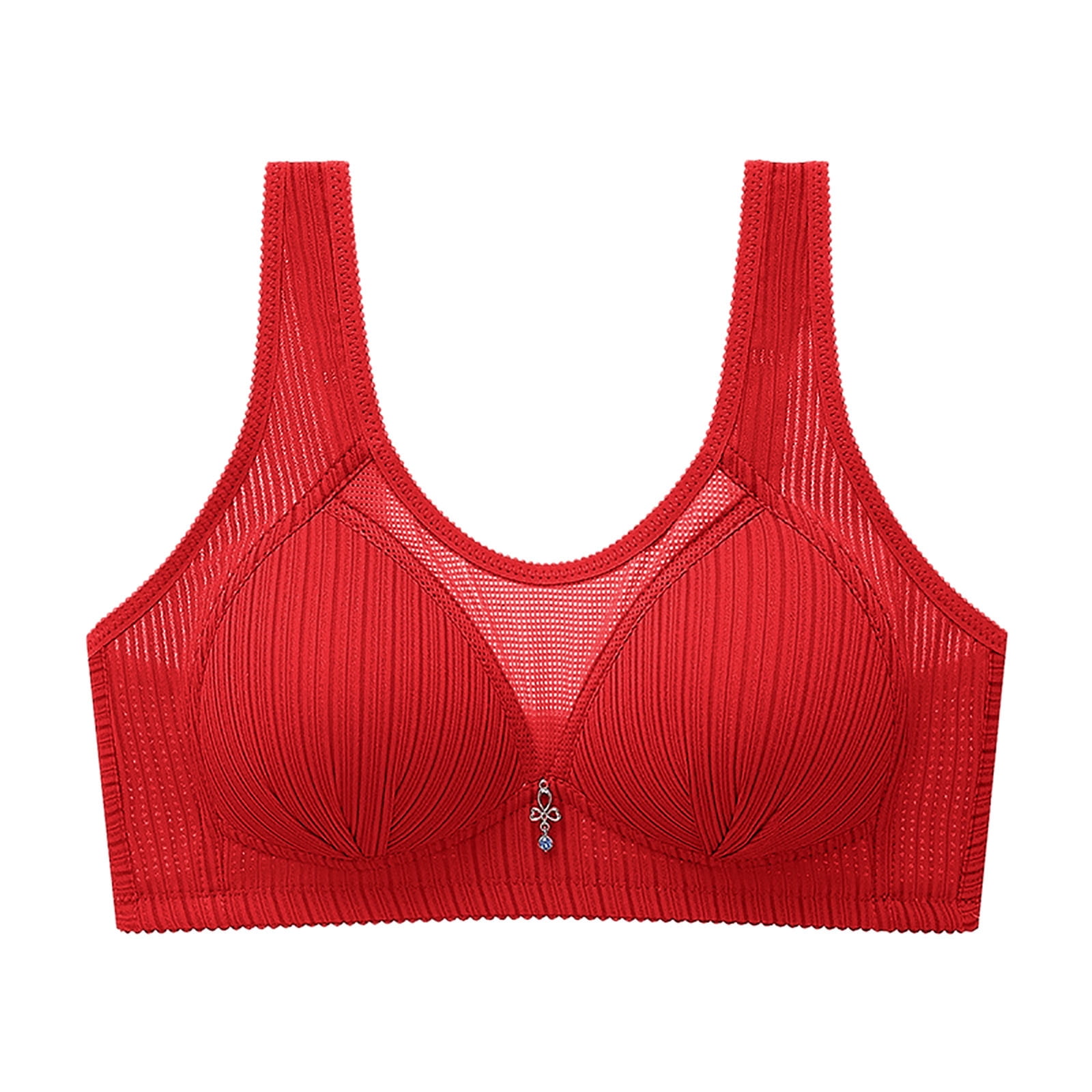 Mallwal Padded Bralette Women Full-Coverage Bra Feature V-Neck Full ...